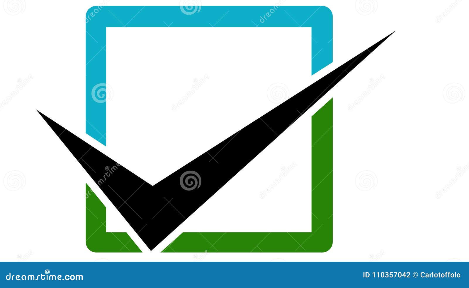 Muestra Del Control Del Logotipo - Vector Ilustración del Vector ...