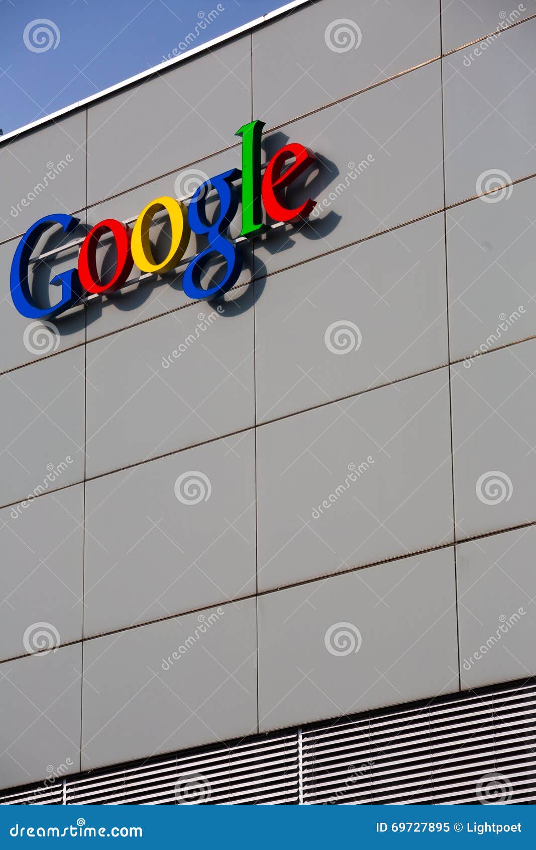 Muestra Del Edificio De Google Corporation Imagen editorial - Imagen de ...