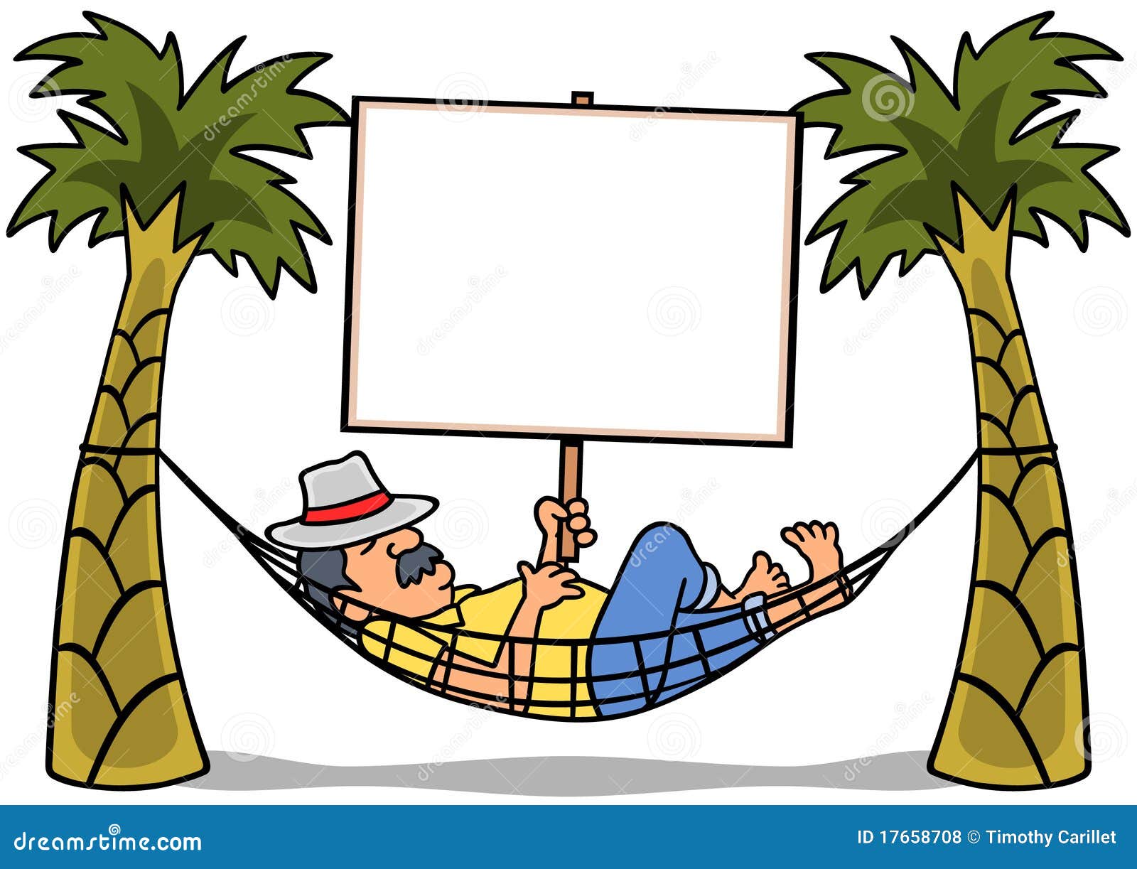 Muestra Del Hombre De La Hamaca Ilustración del Vector - Ilustración de ...