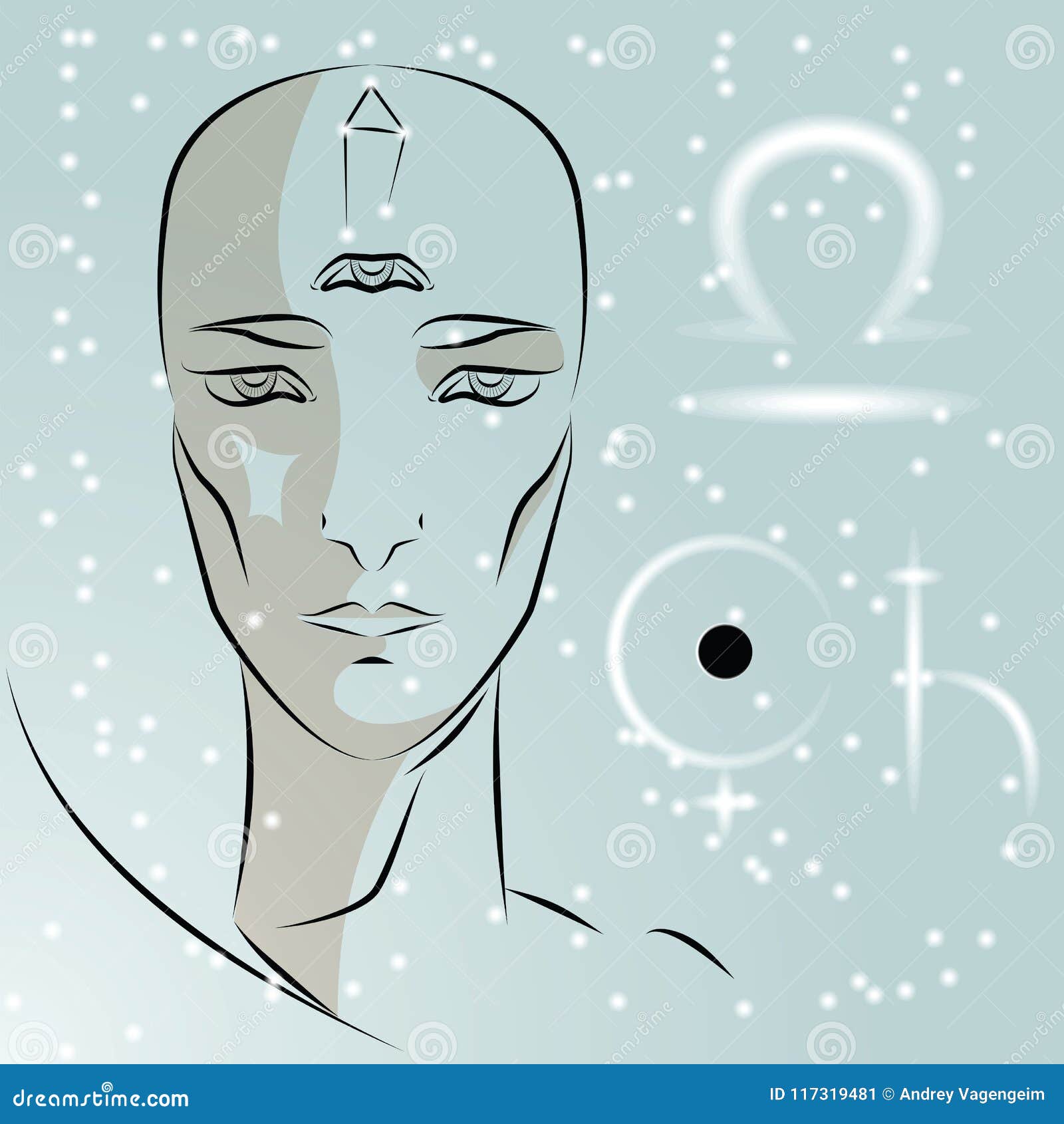 Muestra Del Libra Del Zodiaco Ilustración del Vector - Ilustración de ...