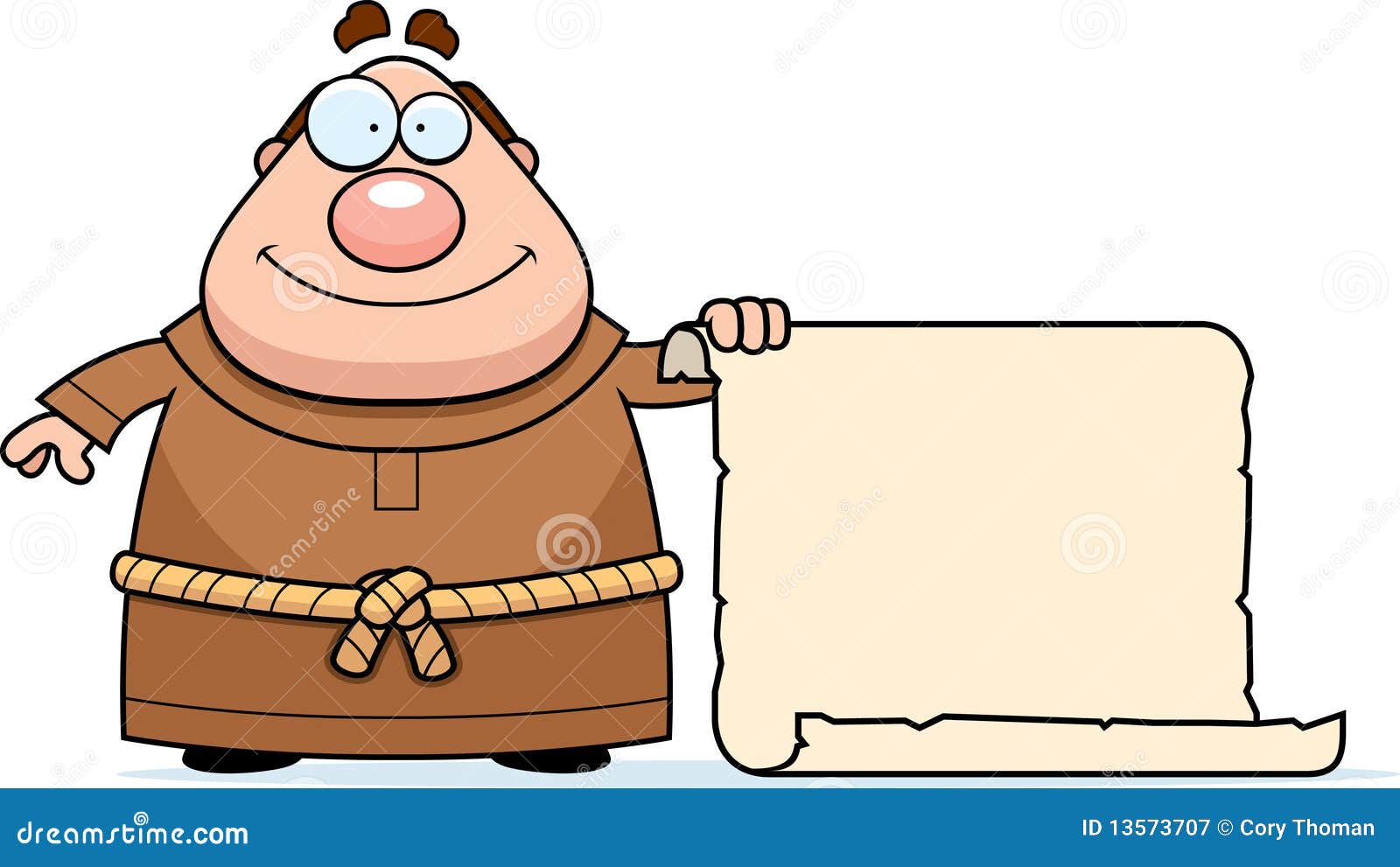 Muestra del monje ilustración del vector. Ilustración de desfile - 13573707