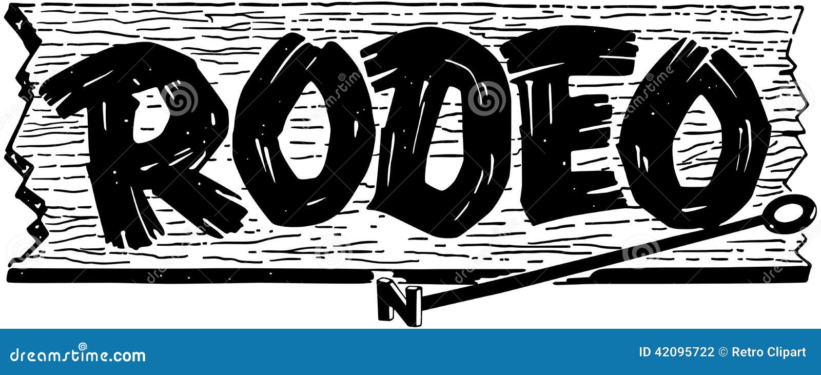 Muestra del rodeo ilustración del vector. Ilustración de acortar - 42095722