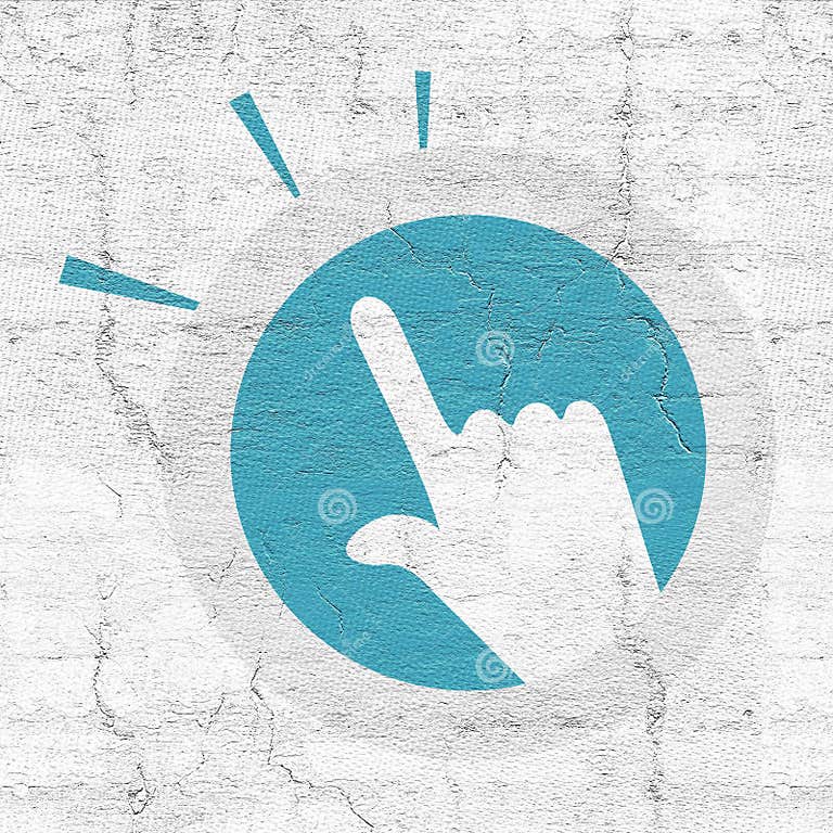 Muestra del tacto stock de ilustración. Ilustración de tacto - 96477250