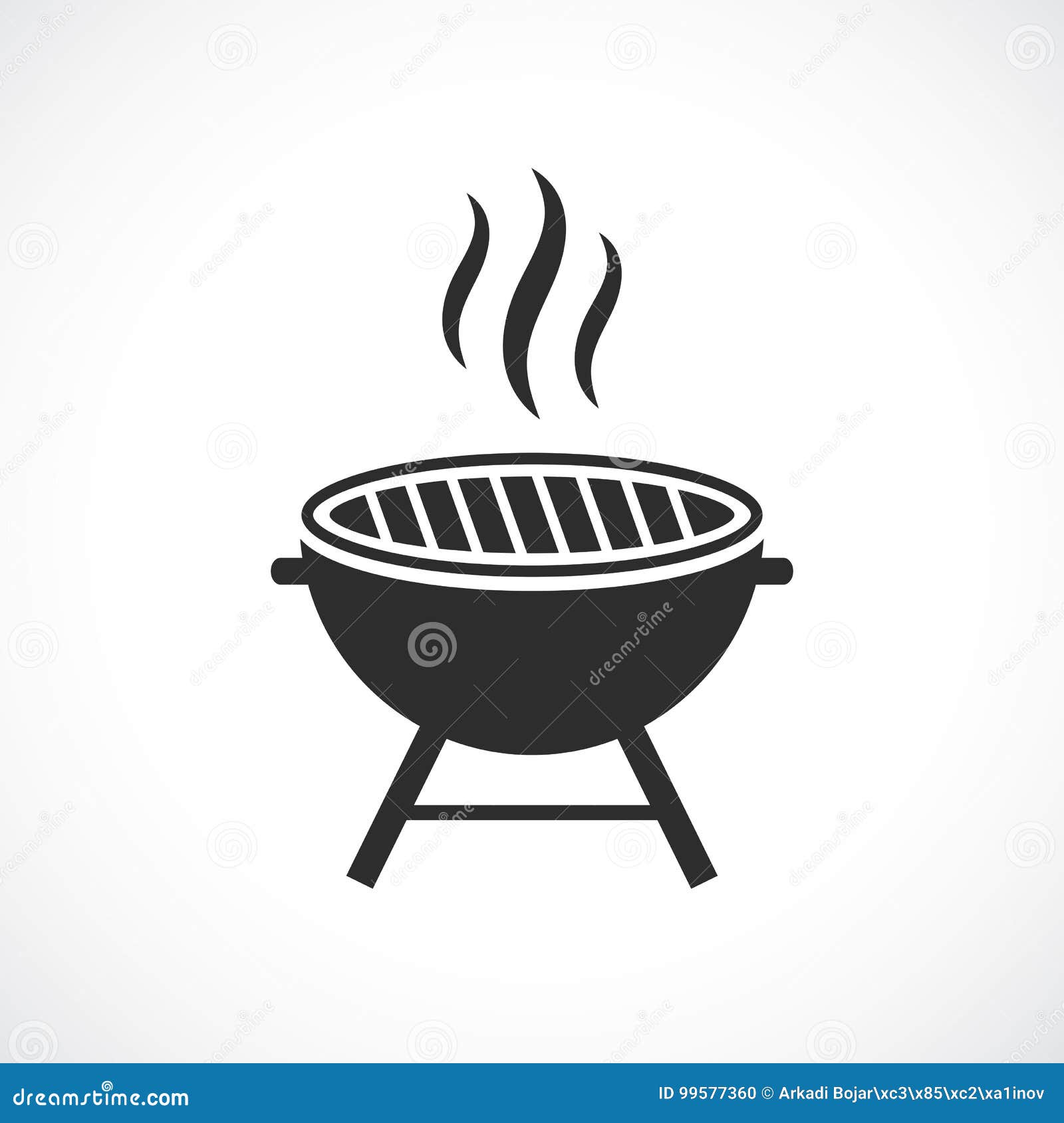 Muestra Del Vector De La Parrilla De La Barbacoa Ilustración del Vector ...