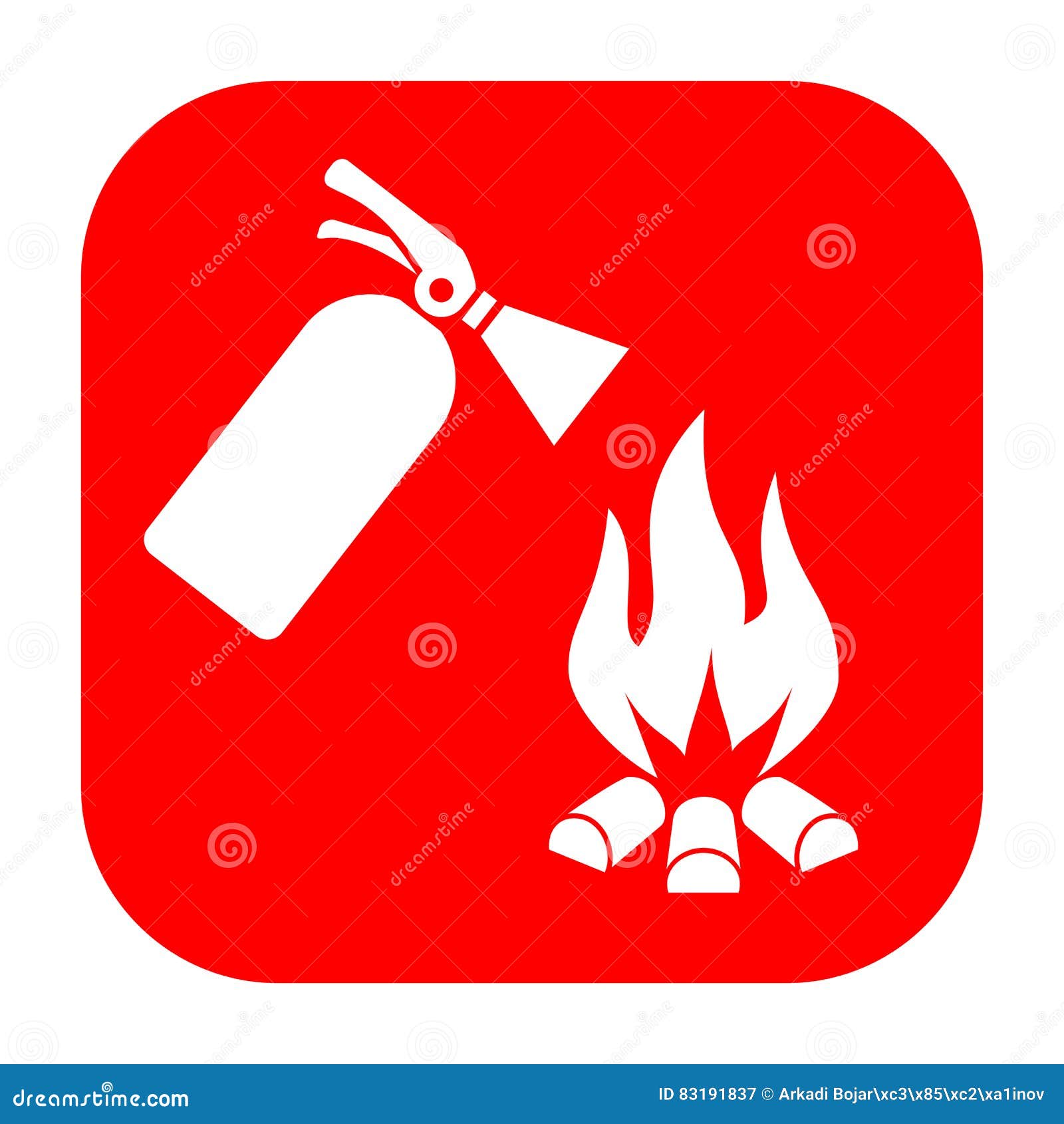 Muestra Del Vector De La Seguridad Contra Incendios Ilustración del ...