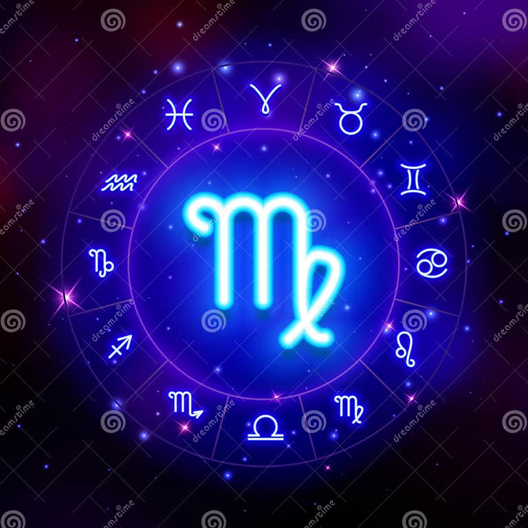 Muestra Del Zodiaco Del Virgo Símbolo Del Horóscopo Ejemplo Del