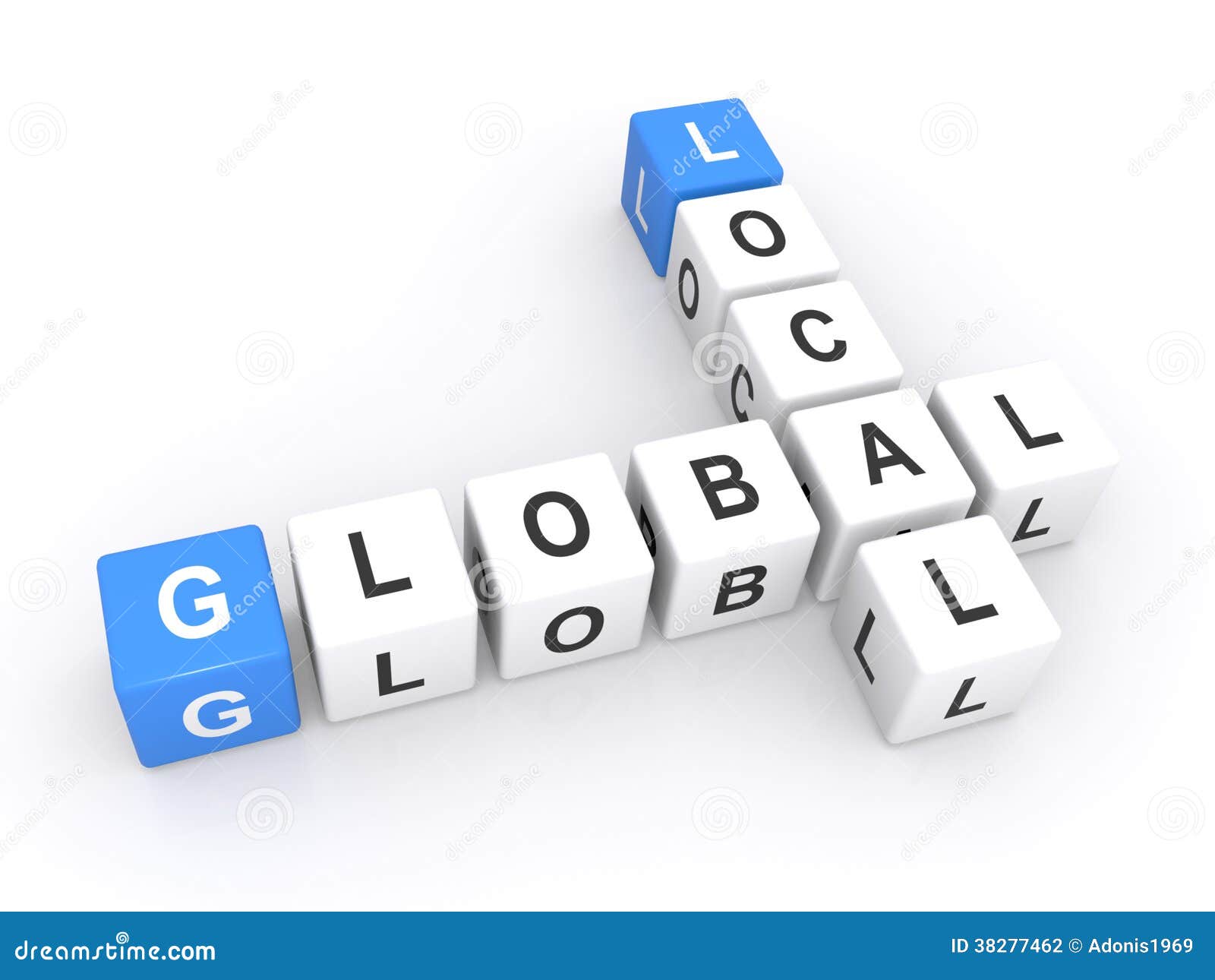 Muestra global local stock de ilustración. Ilustración de tres - 38277462