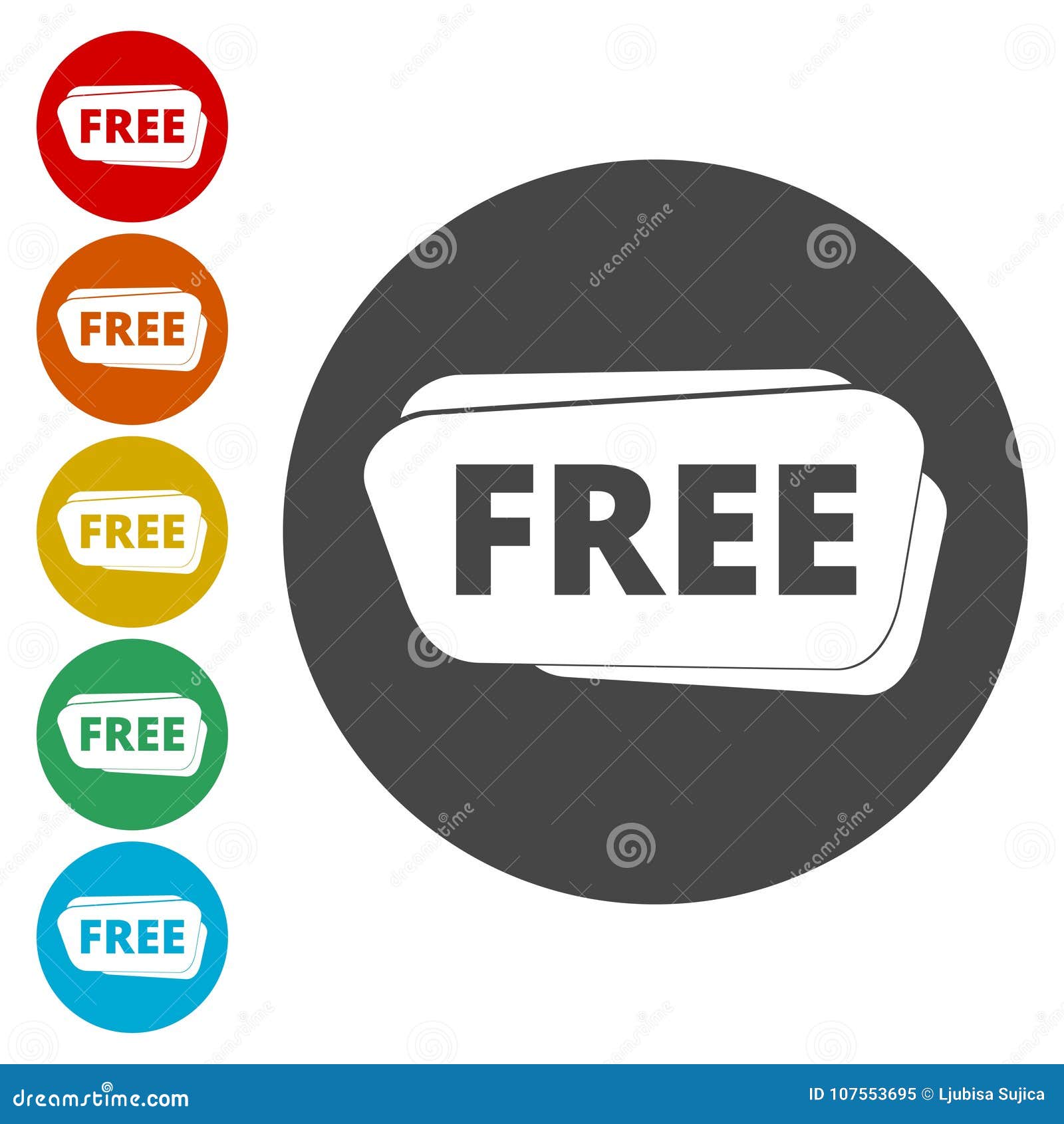 Muestra Libre, Icono Libre Del Vector Ilustración del Vector ...