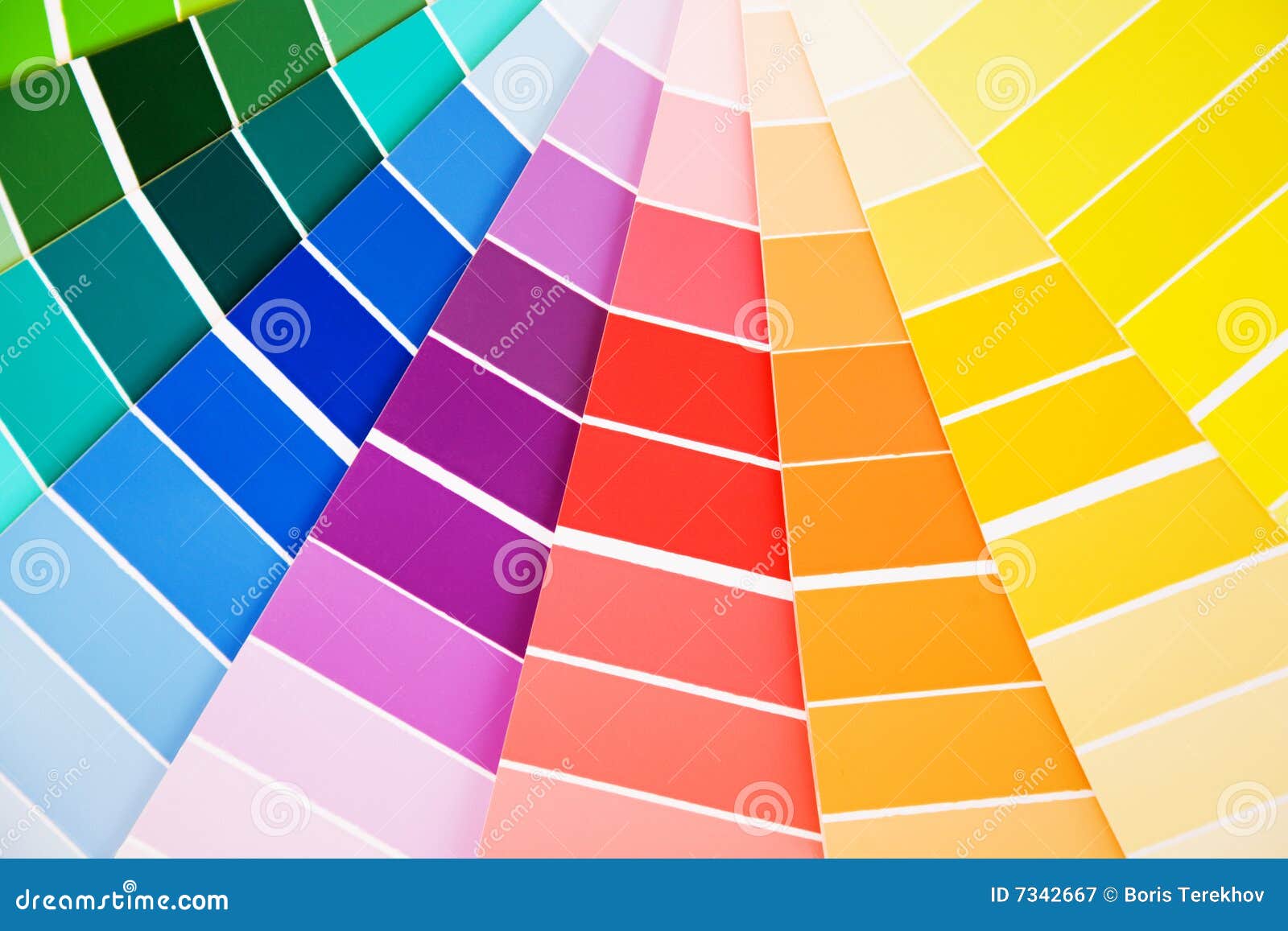 Muestras De La Guía Del Color Imagen de archivo - Imagen de tela ...