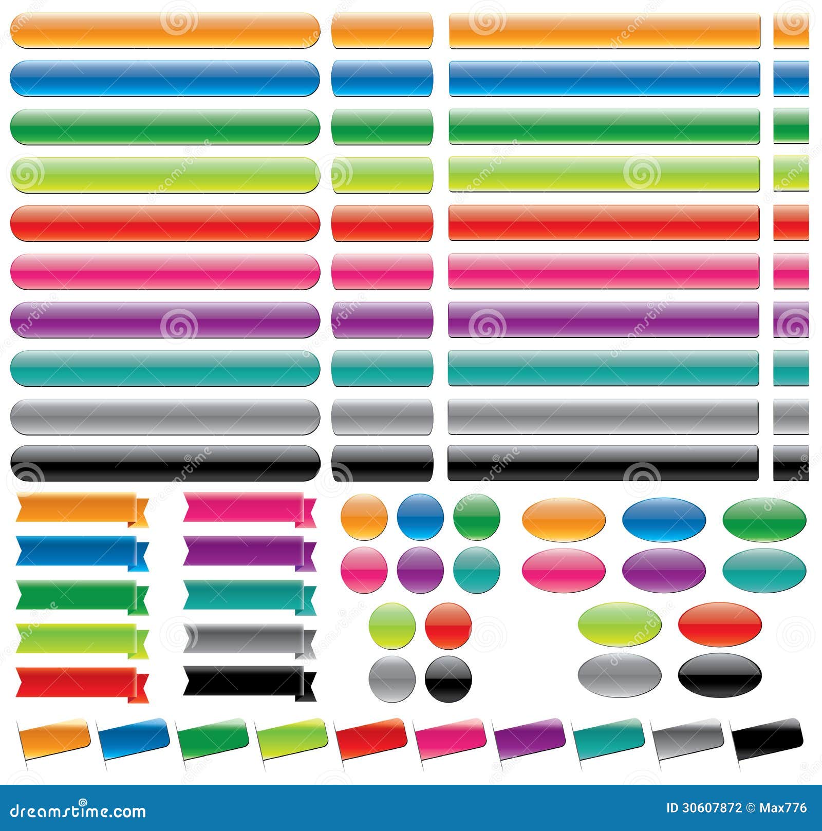 Muestras, Sistema Del Botón Ilustración del Vector - Ilustración de ...