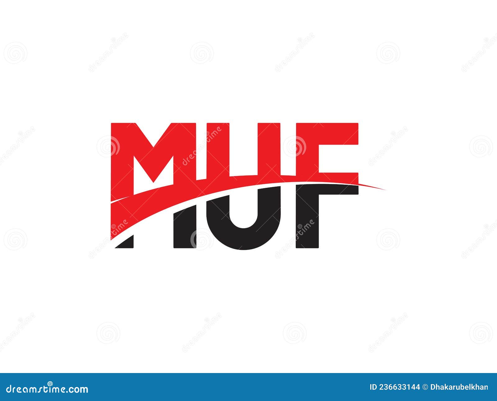MUF Letter Initial Logo Design Vector Illustration Stock Vector ...