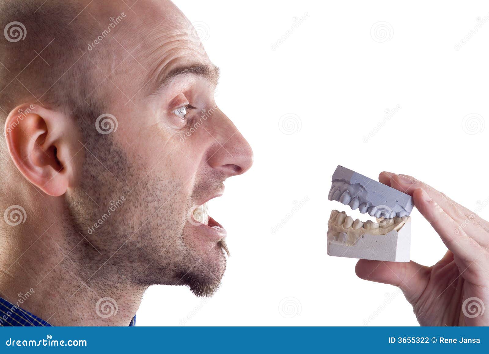 Muffa Dei Denti E Dell'uomo Fotografia Stock - Immagine di maschio ...