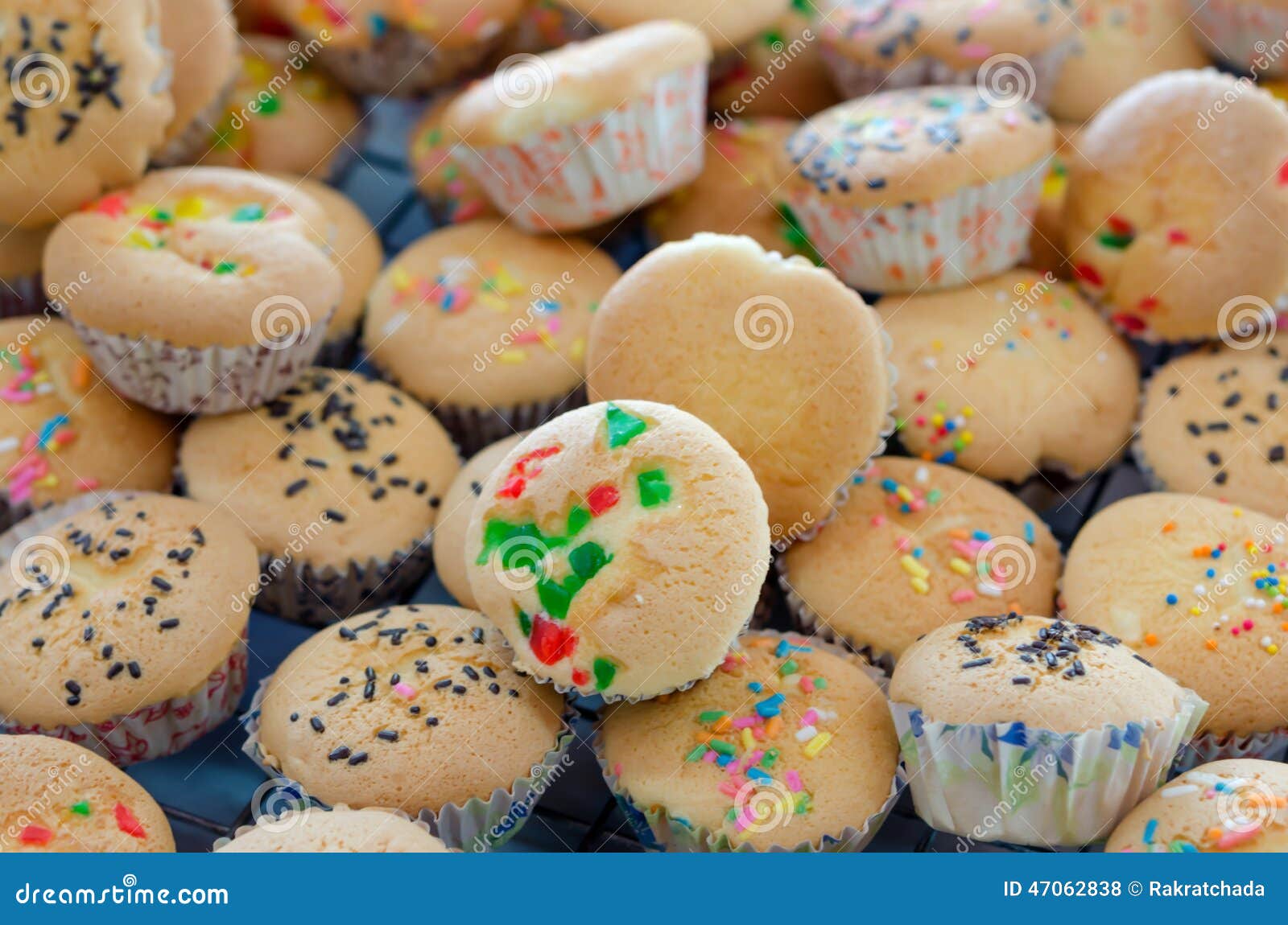 Muffin cakes stock photo. Image of group, cake, bakery - 47062838