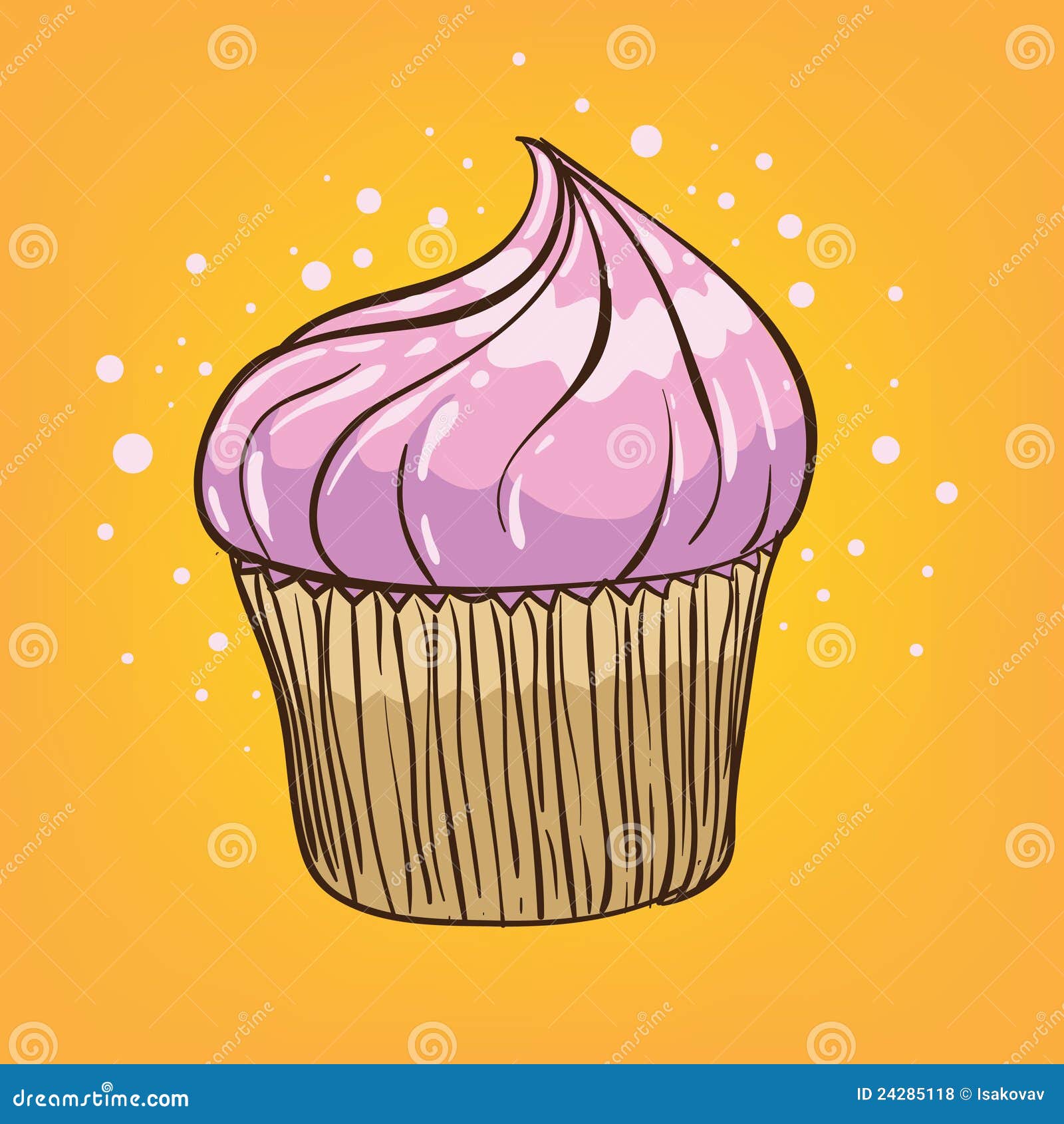 Muffin cartoon stock vector. Illustration of simple, muffin - 24285118