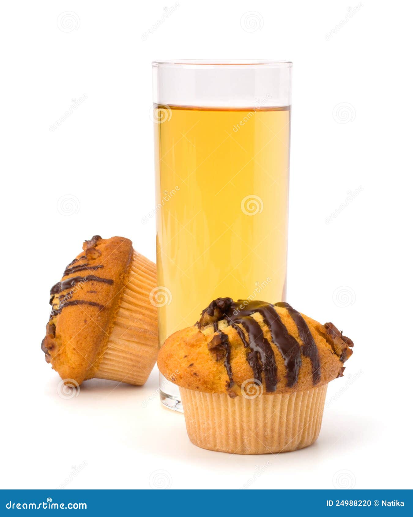 Muffin and fruit juice stock photo. Image of breakfast - 24988220