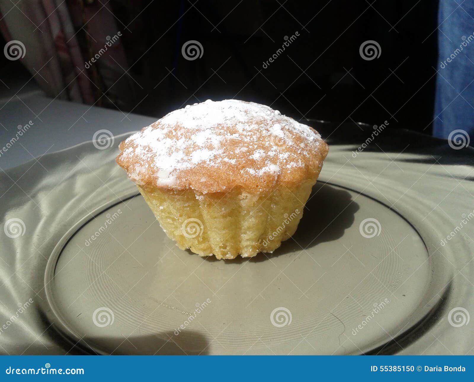 Muffin stock photo. Image of home, tasty, plate, muffin - 55385150