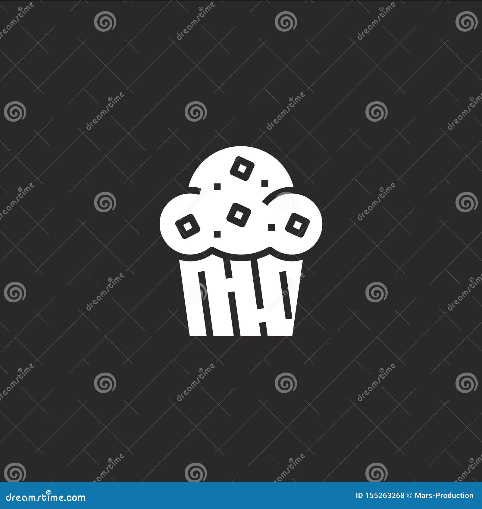 Muffin Icon. Filled Muffin Icon for Website Design and Mobile, App ...
