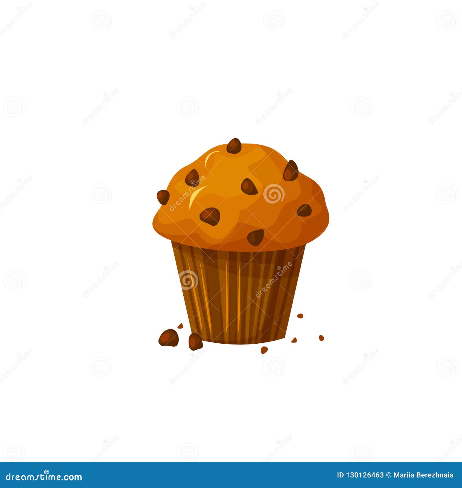 Muffin Icon Vector Isolated On White Background Cupcake Muffin