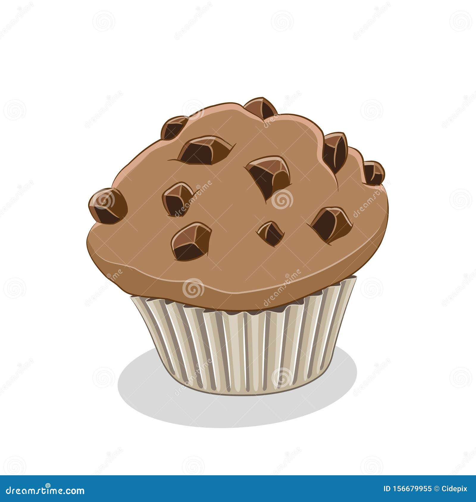 Muffin Icon on a White Background Vector Illustration Stock Vector ...
