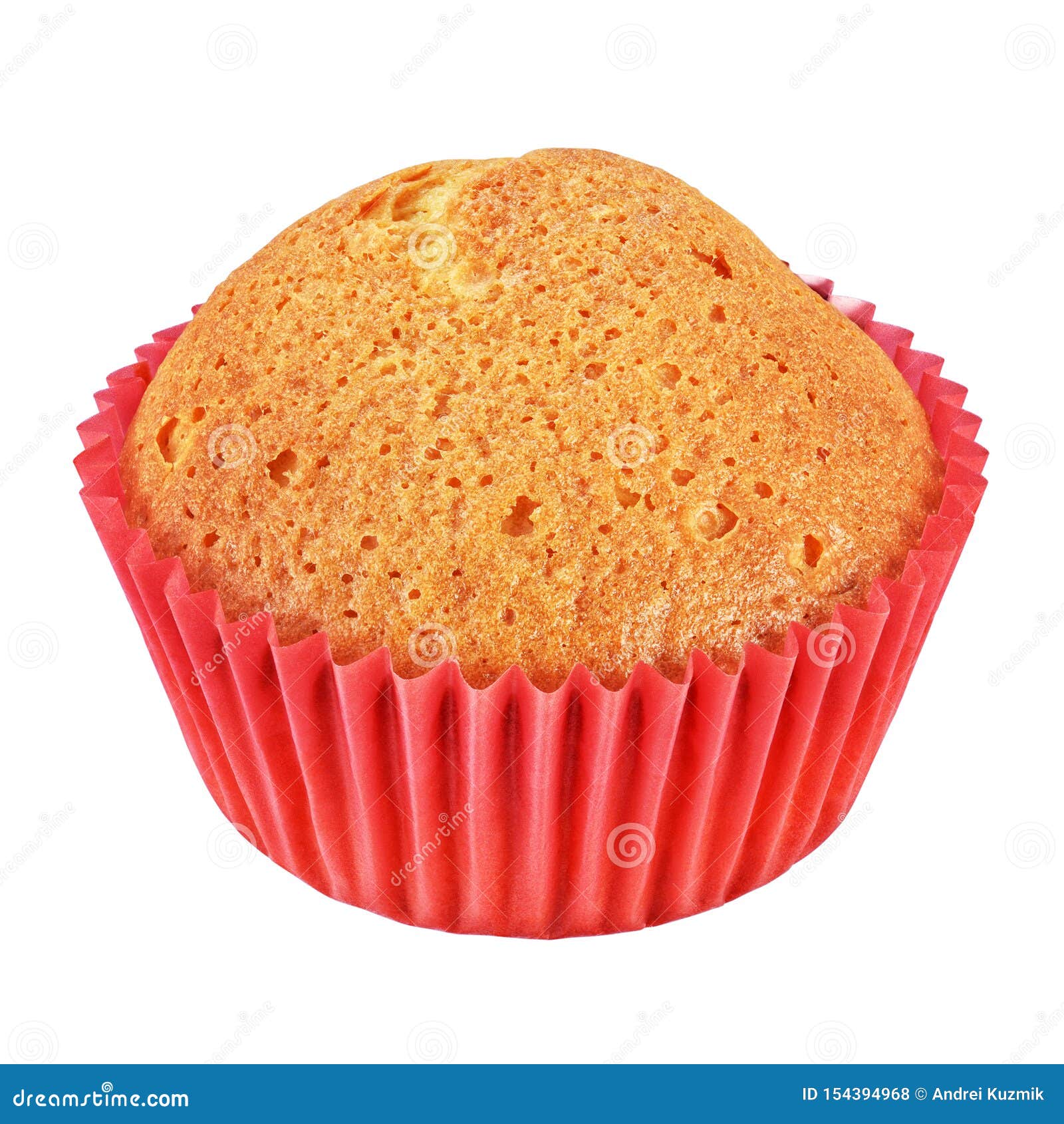 Muffin Isolated on White Background Stock Photo - Image of snack, food ...