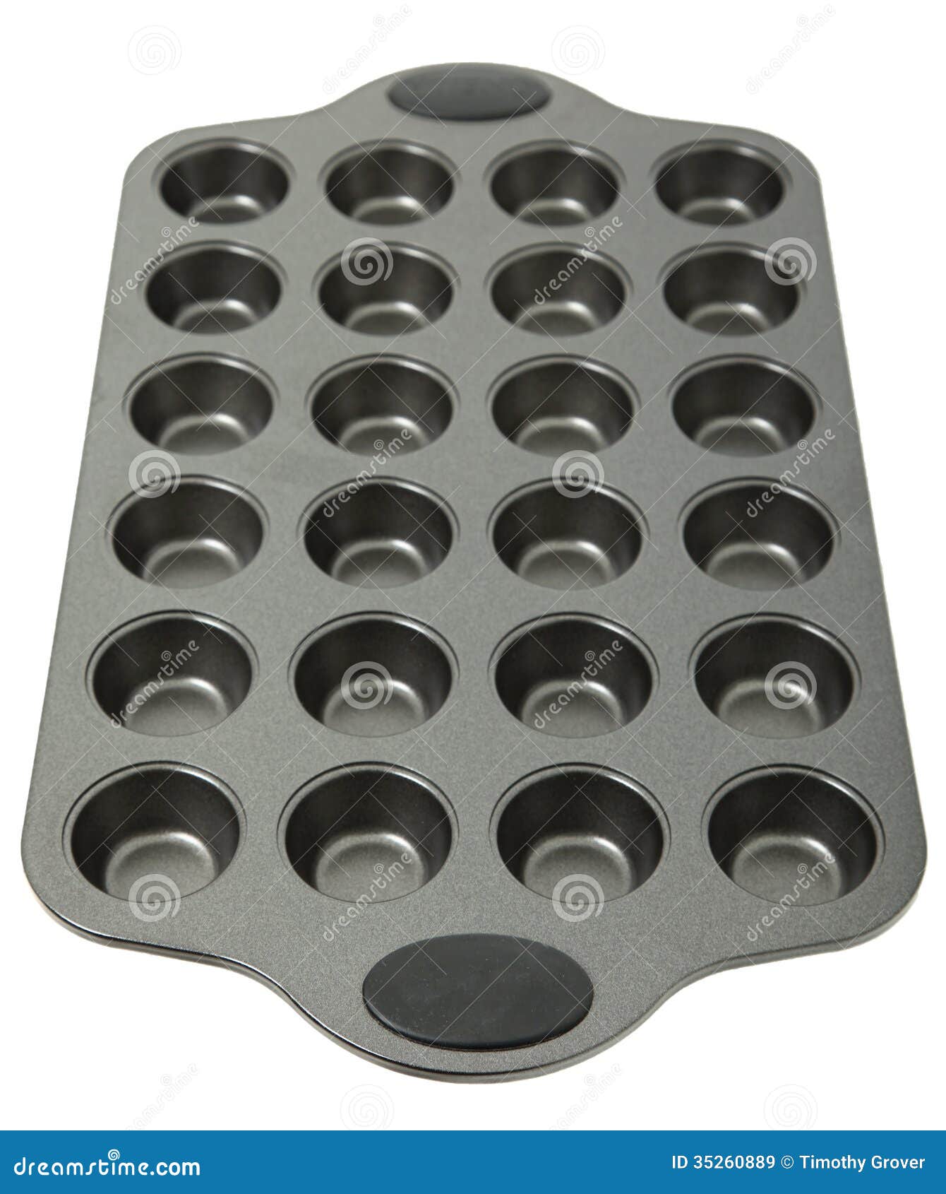 Muffin Pan on White Background Stock Image - Image of tray, sheet: 35260889