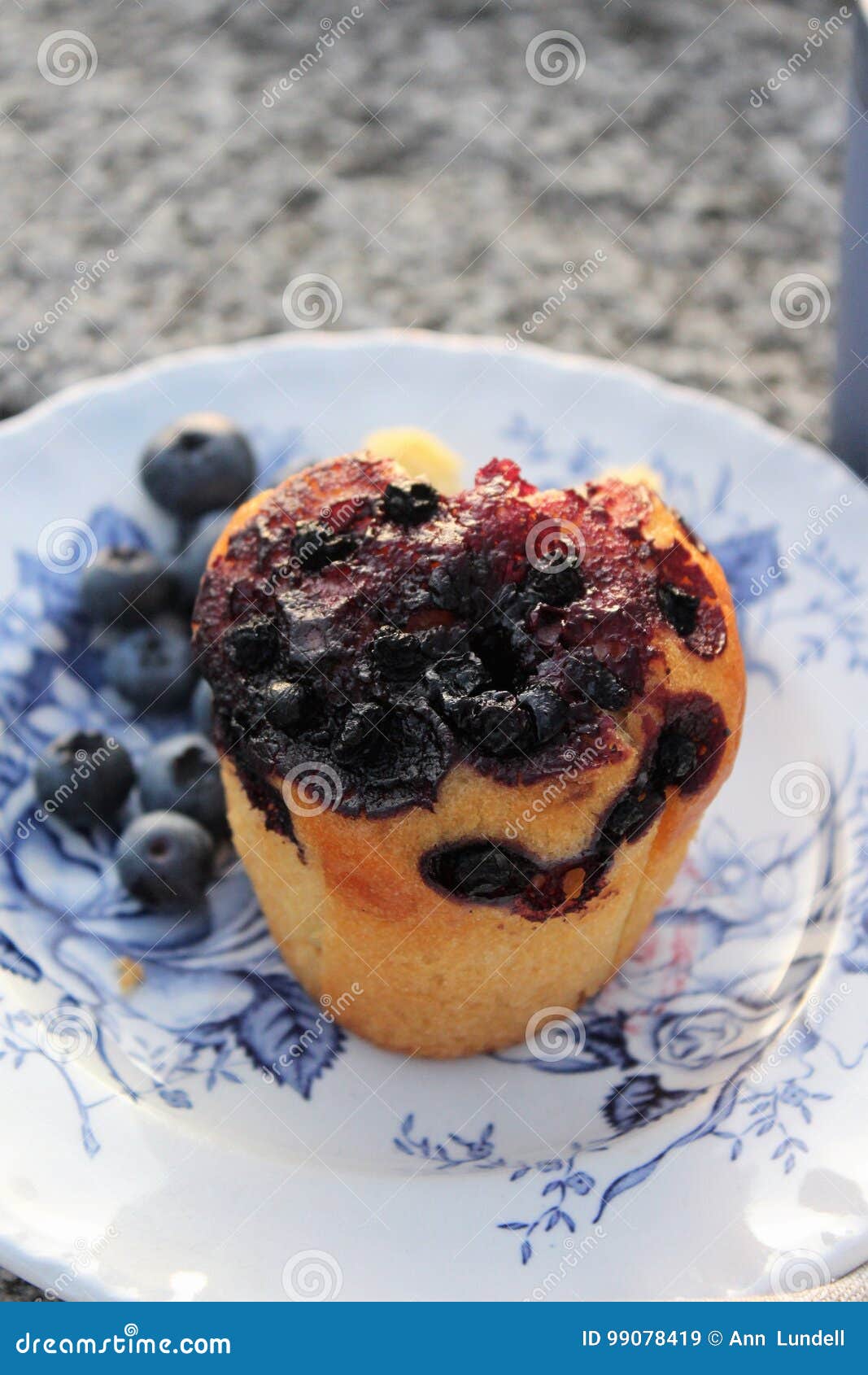 Muffin on plate stock image. Image of taste, beach, warm - 99078419