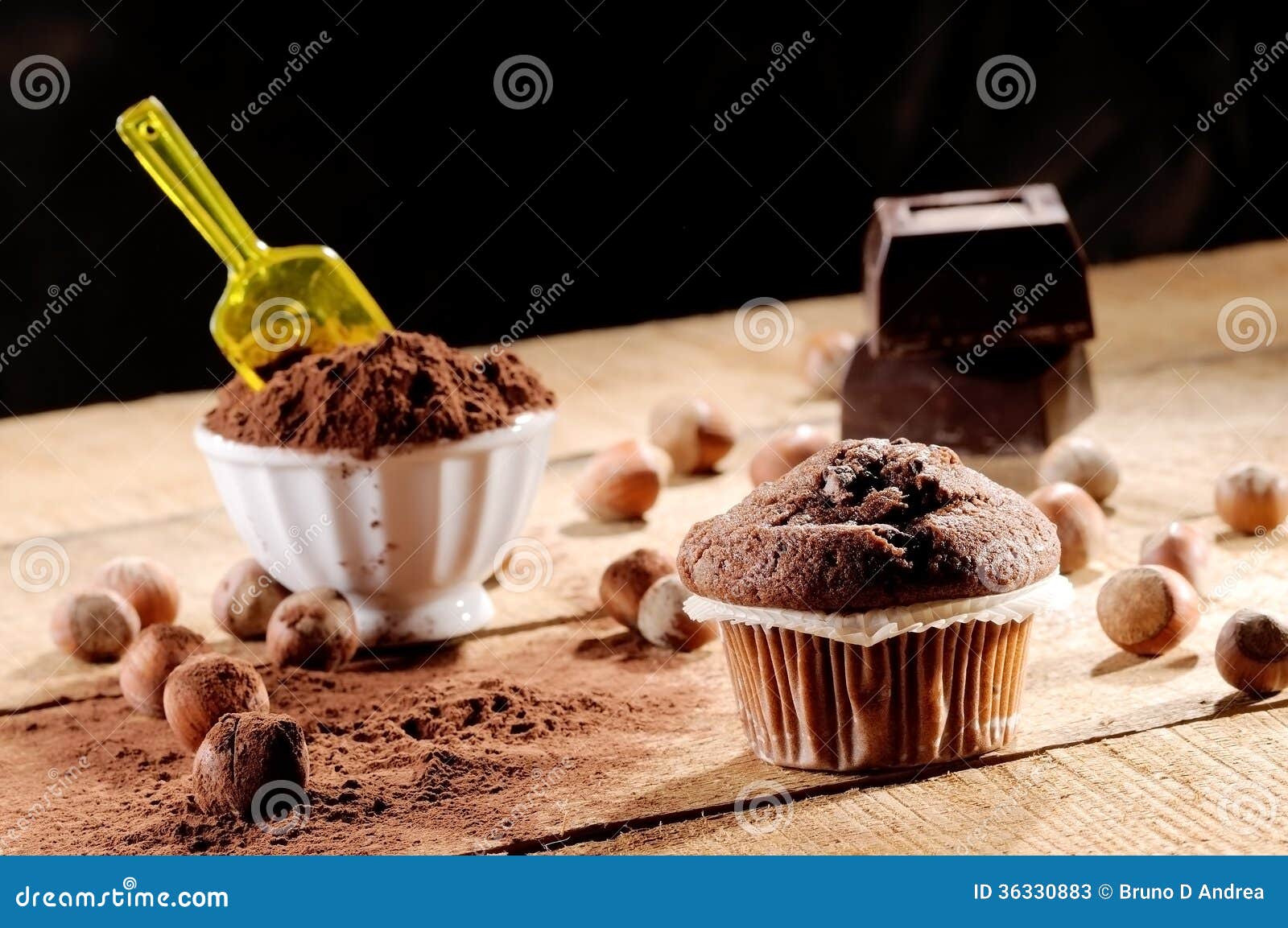 Muffin time stock image. Image of diet, baked, dark, heap - 36330883