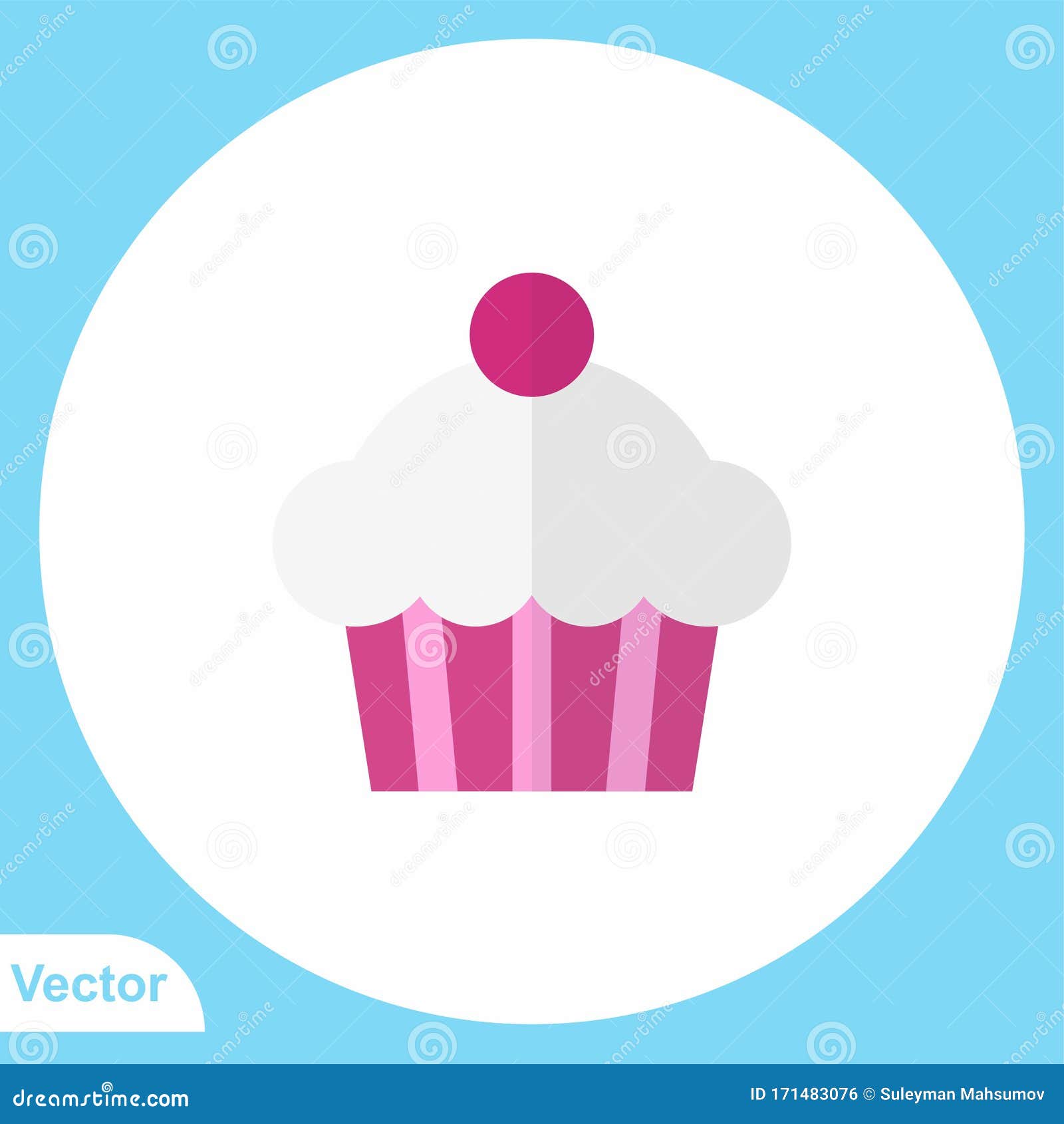 Muffin Vector Icon Sign Symbol Stock Illustration - Illustration of ...