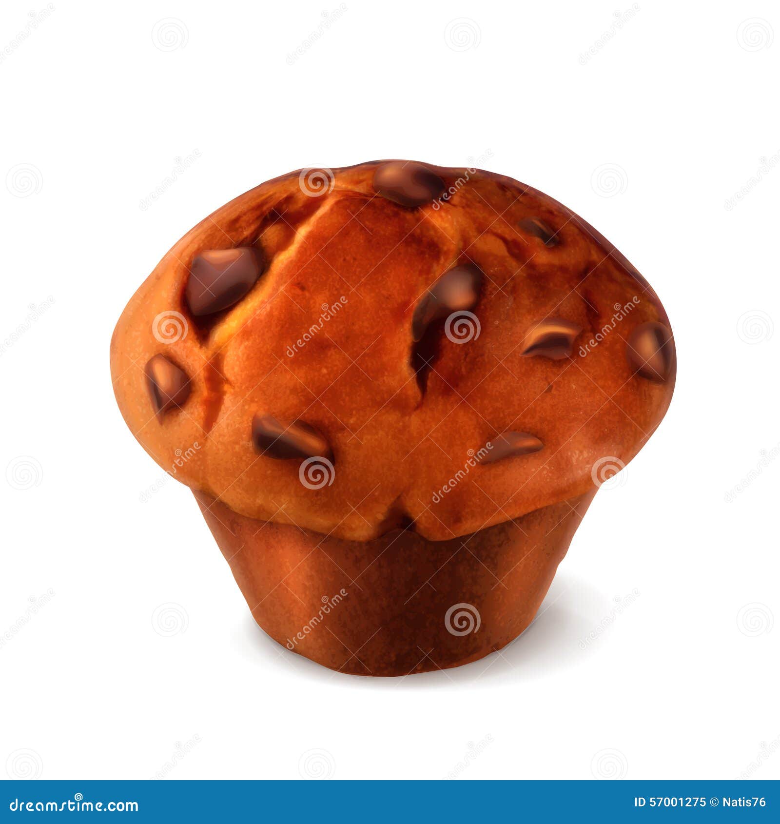 Muffin Vector Illustration Stock Vector Illustration Of Cookie 57001275