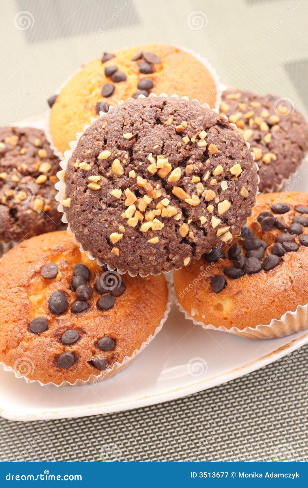 Muffins stock image. Image of snack, chocolated, sweet - 3513677