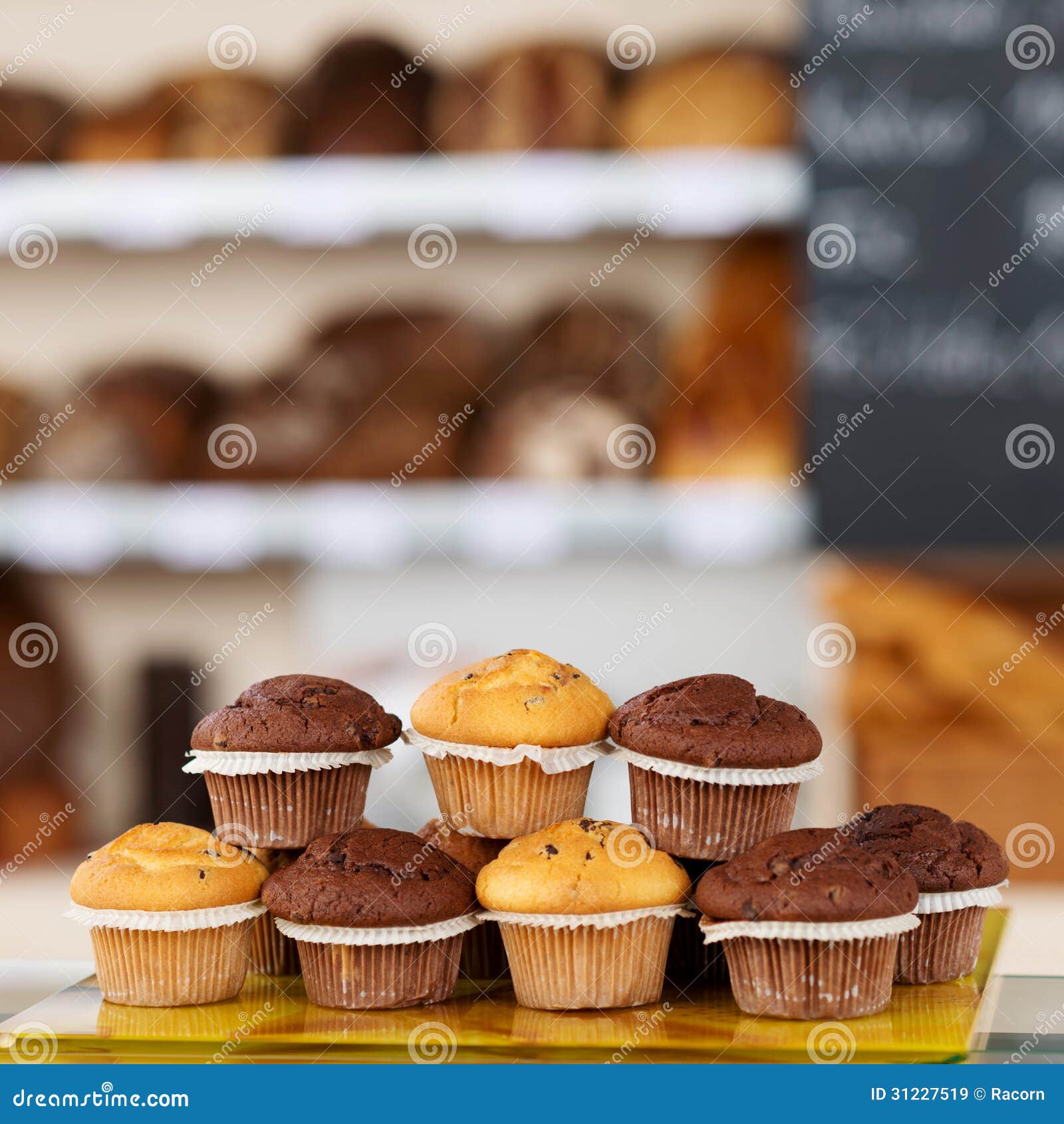 Muffins Arranged on Tray stock image. Image of display - 31227519