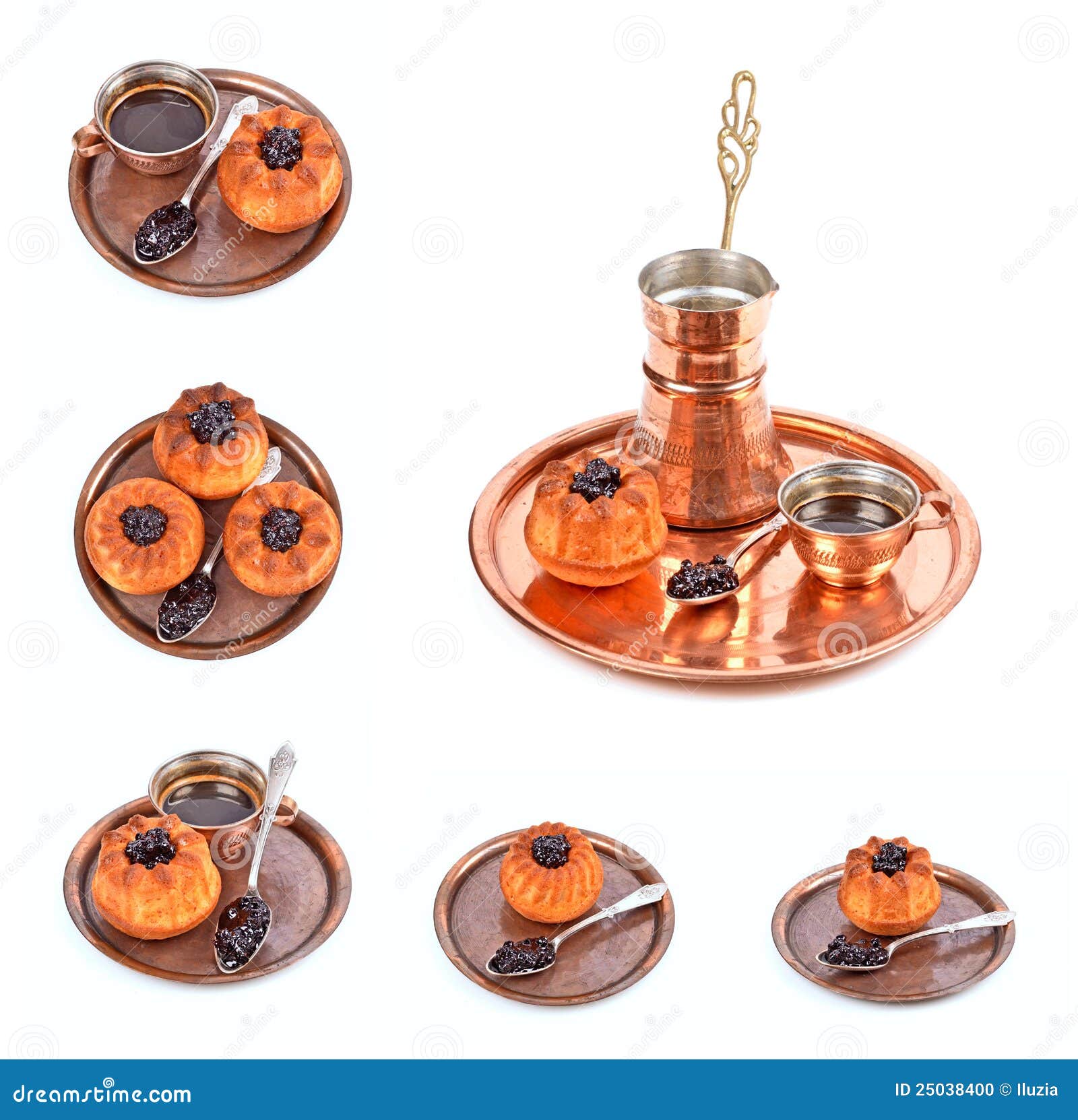 Muffins collage stock photo. Image of food, homemade - 25038400