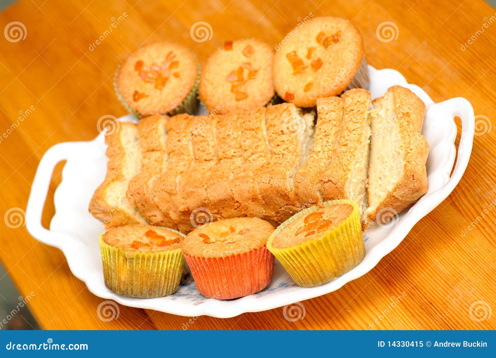 Muffins on plate stock image. Image of goods, kitchen - 14330415