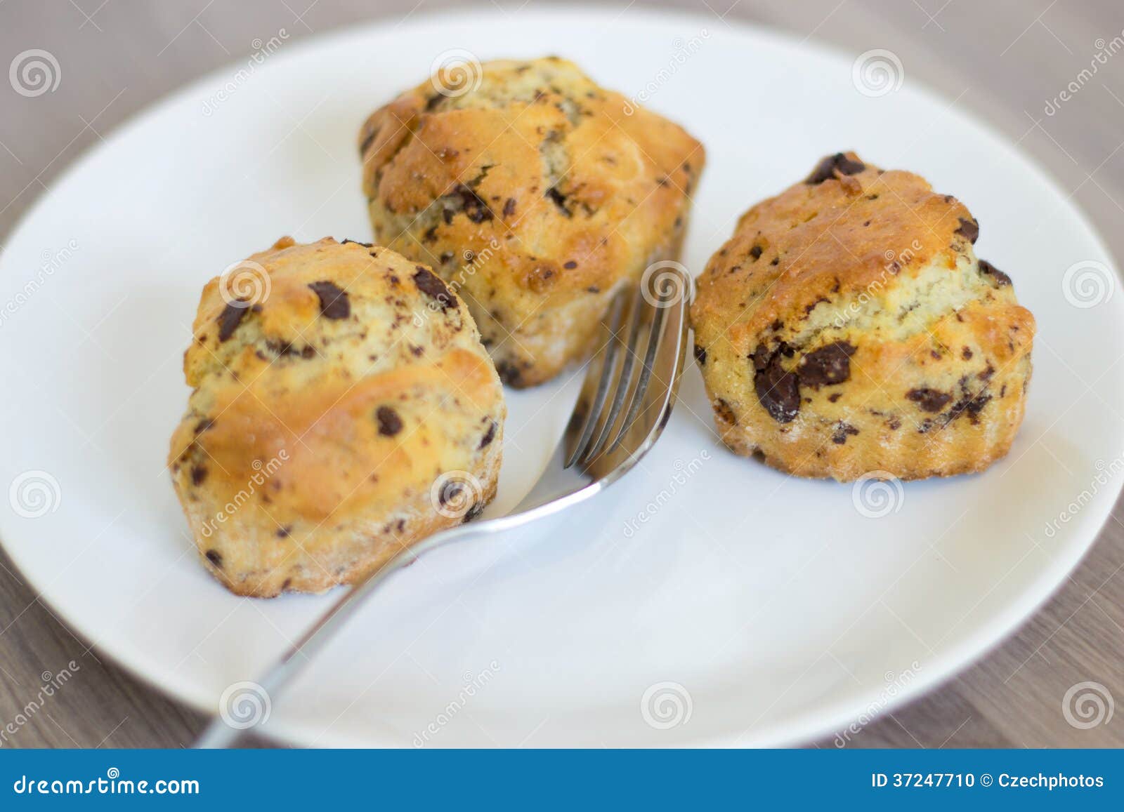 Muffins stock photo. Image of spoon, metal, fork, baked - 37247710