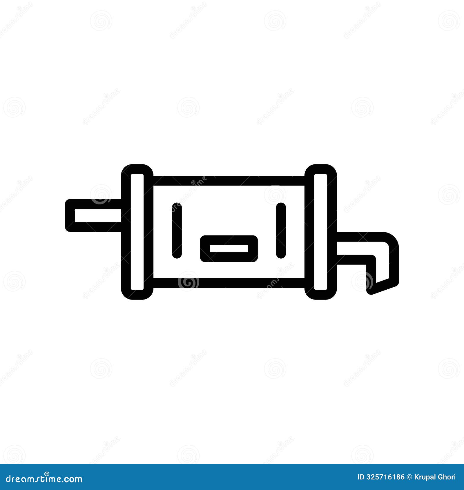 Muffler Icon Set Exhaust System Illustrations for Automotive and ...