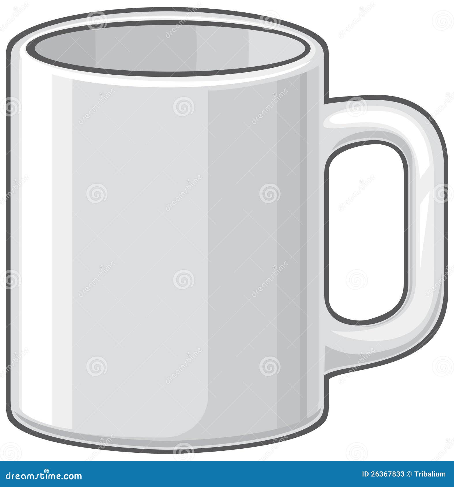 Mug stock vector. Illustration of blank, empty, kitchen - 26367833