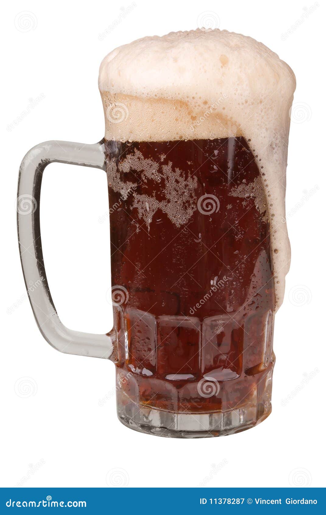 Mug Of Ale With A Frothy Head Stock Image - Image of beverage, handle ...