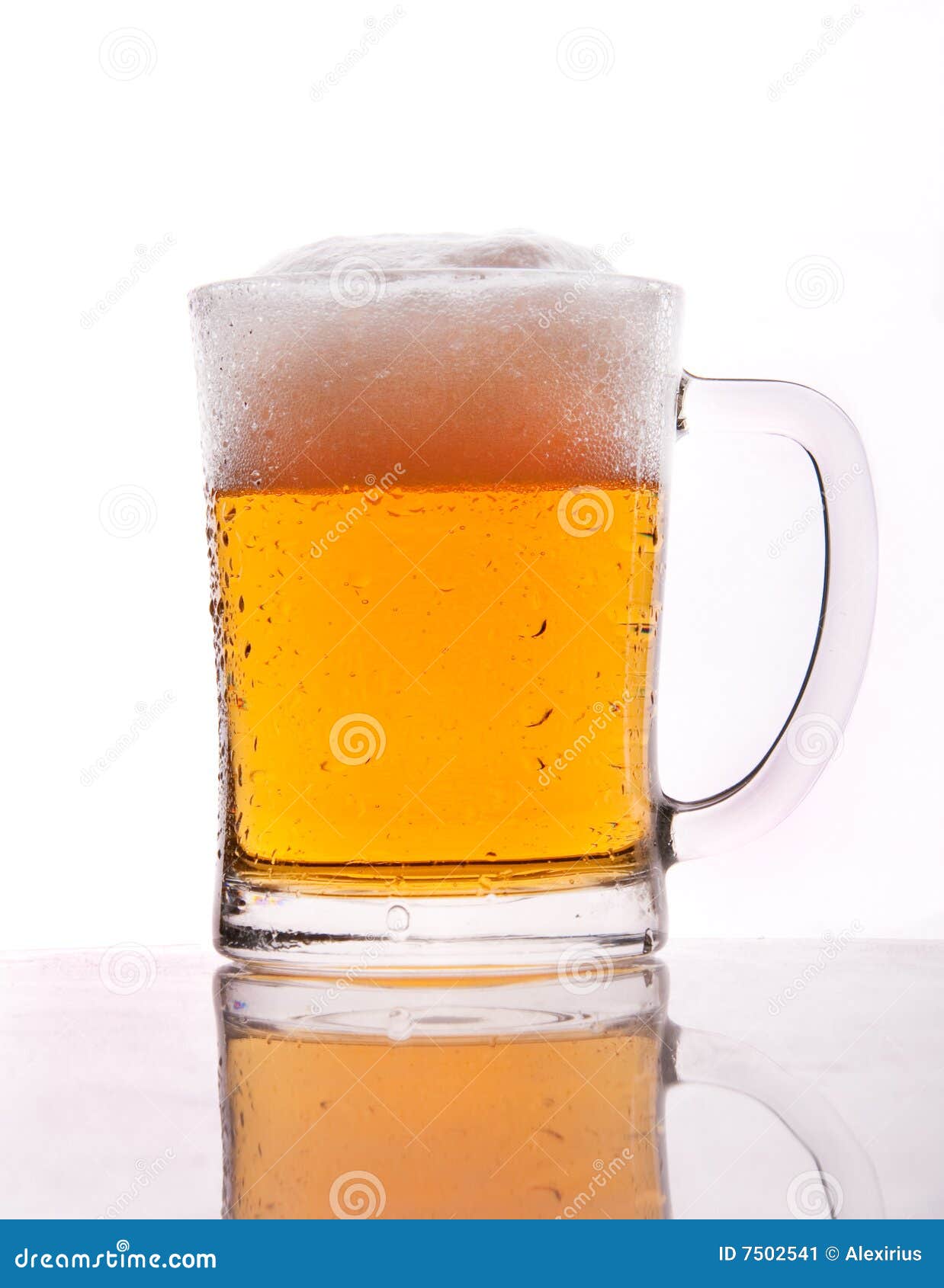 A mug of beer stock image. Image of glass, barley, malt - 7502541