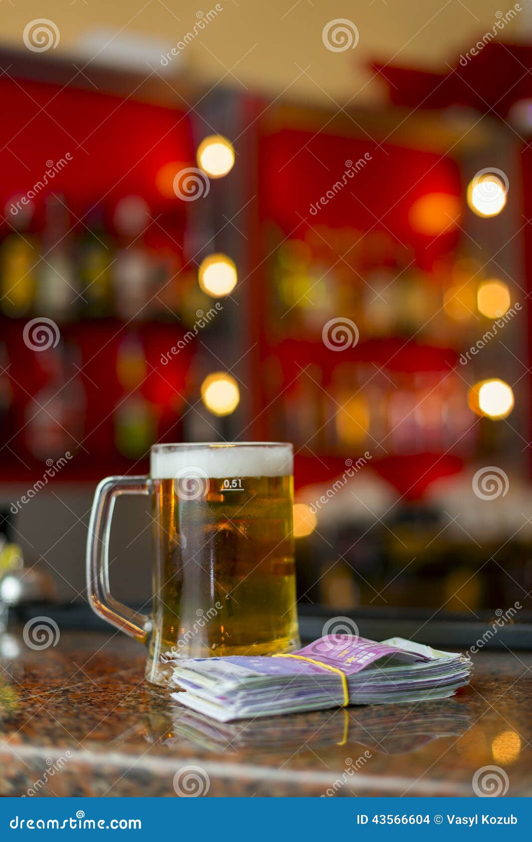 Mug of beer and money stock photo. Image of liquid, earnings - 43566604