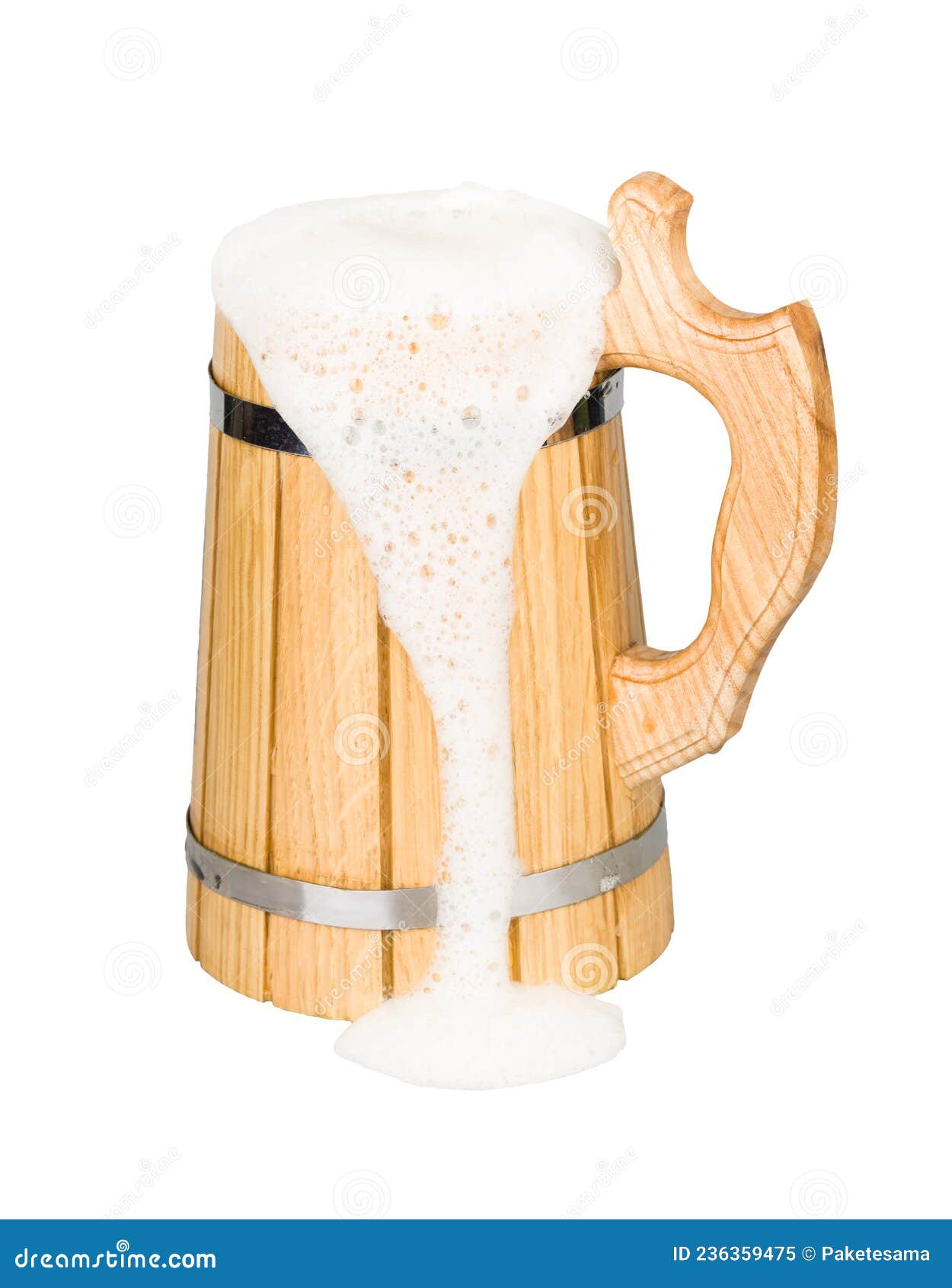 Mug with beer stock image. Image of glass, isolated - 236359475