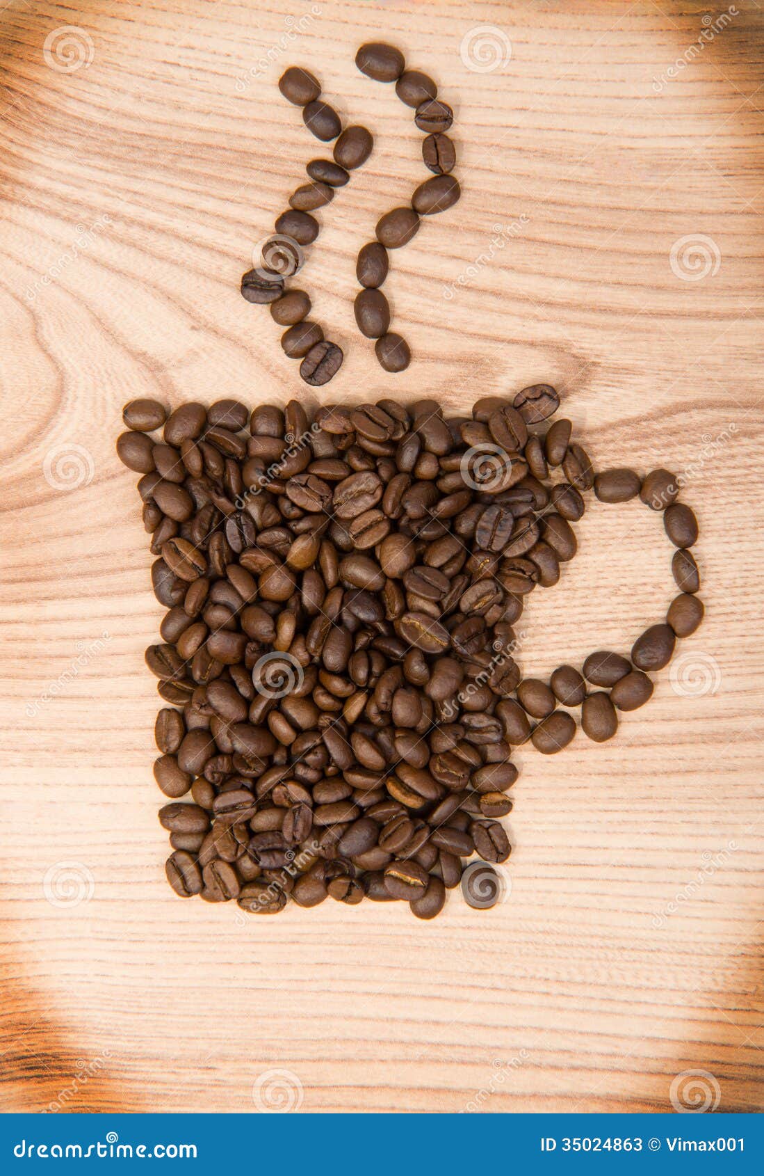 Mug from Coffee Beans Vertical Stock Image - Image of brown, white ...