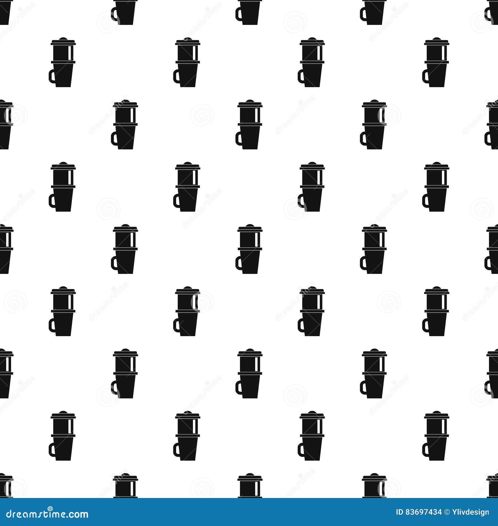 Mug for Coffee Pattern, Simple Style Stock Vector - Illustration of ...