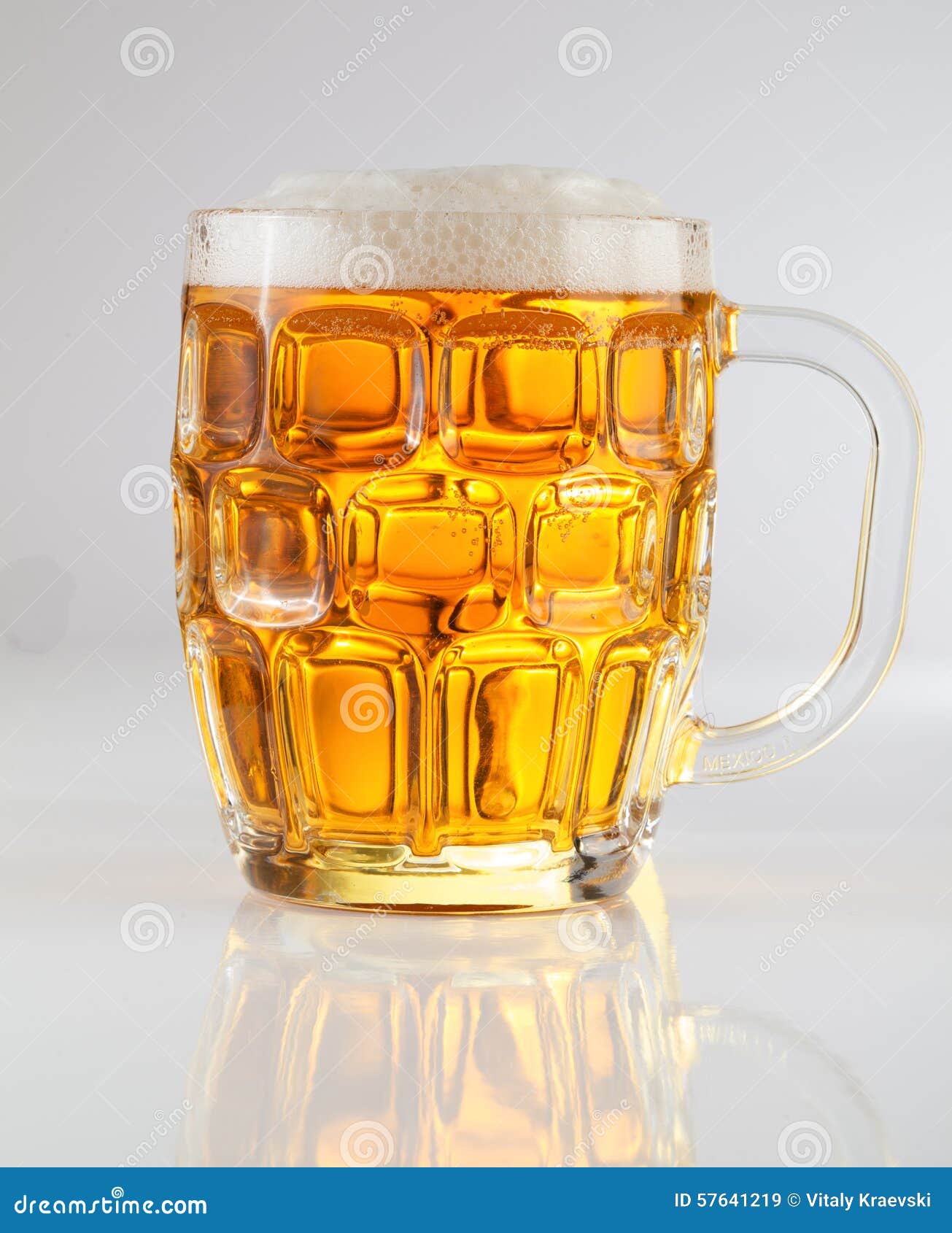 Mug of cool Beer stock image. Image of colored, temperature - 57641219