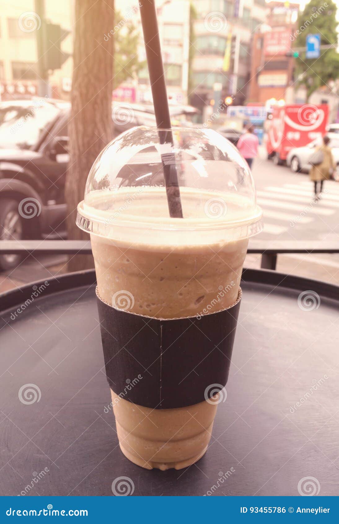 Mug of frappe coffee stock photo. Image of urban, drink - 93455786