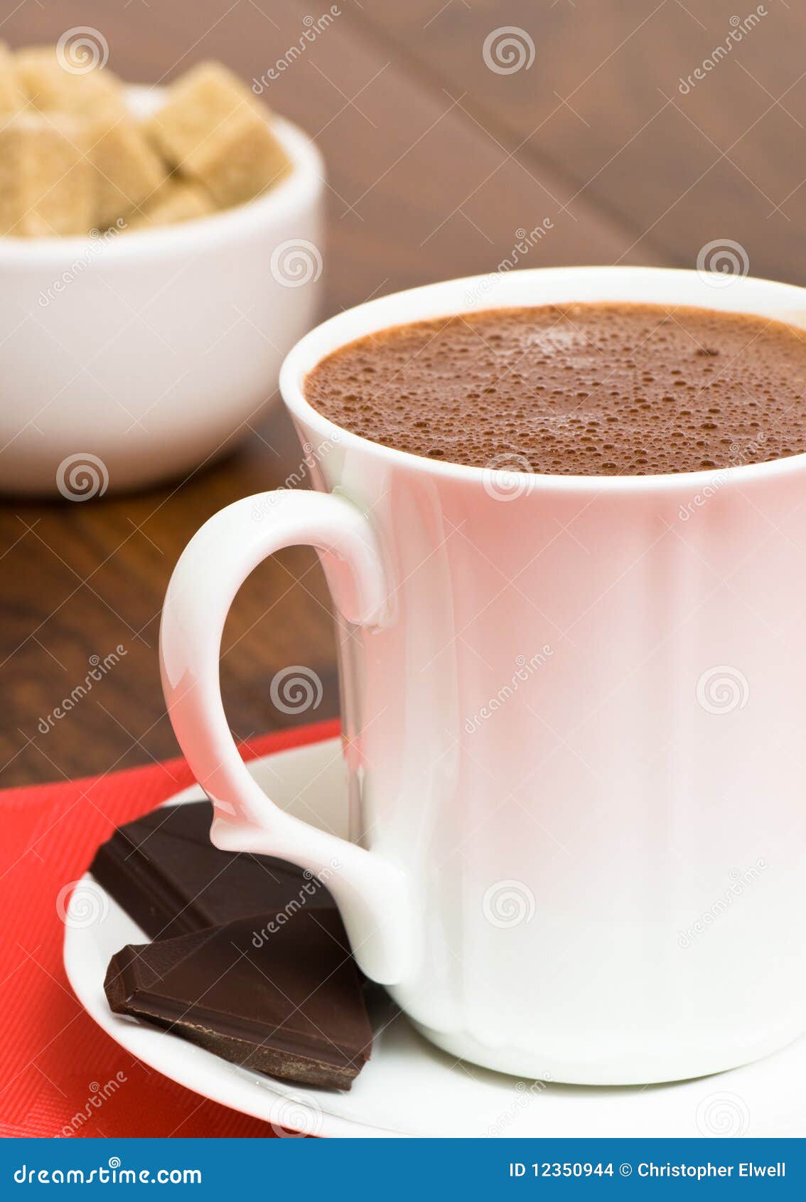 Mug of Hot Chocolate stock photo. Image of luxury, chocs - 12350944
