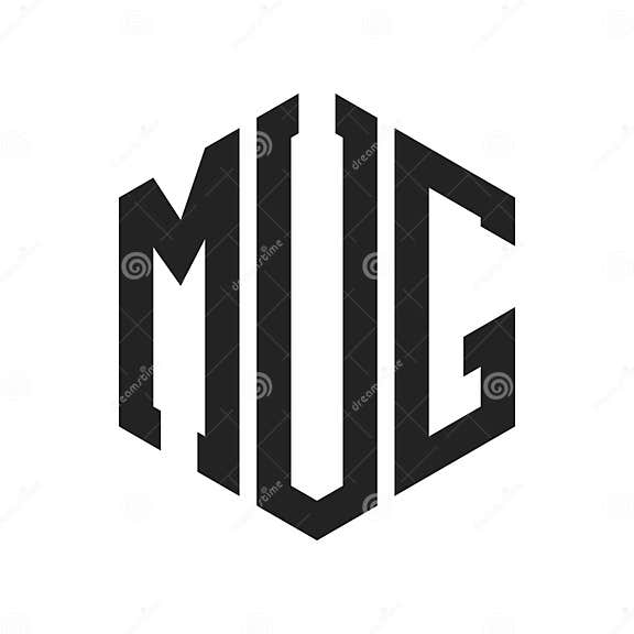 MUG Logo Design. Initial Letter MUG Monogram Logo Using Hexagon Shape ...