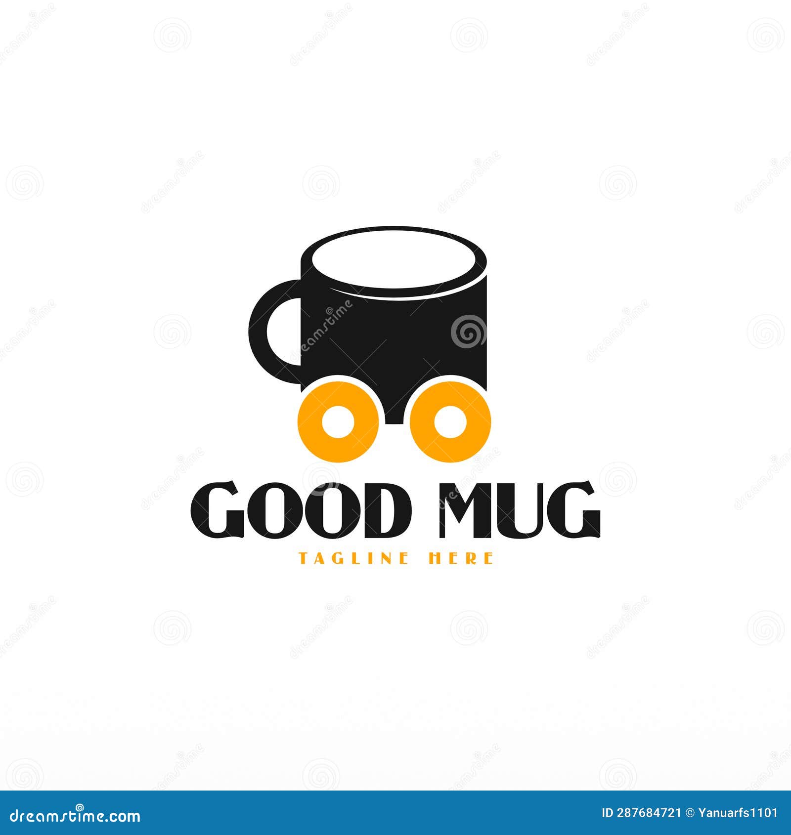 Mug logo design template stock vector. Illustration of shop - 287684721