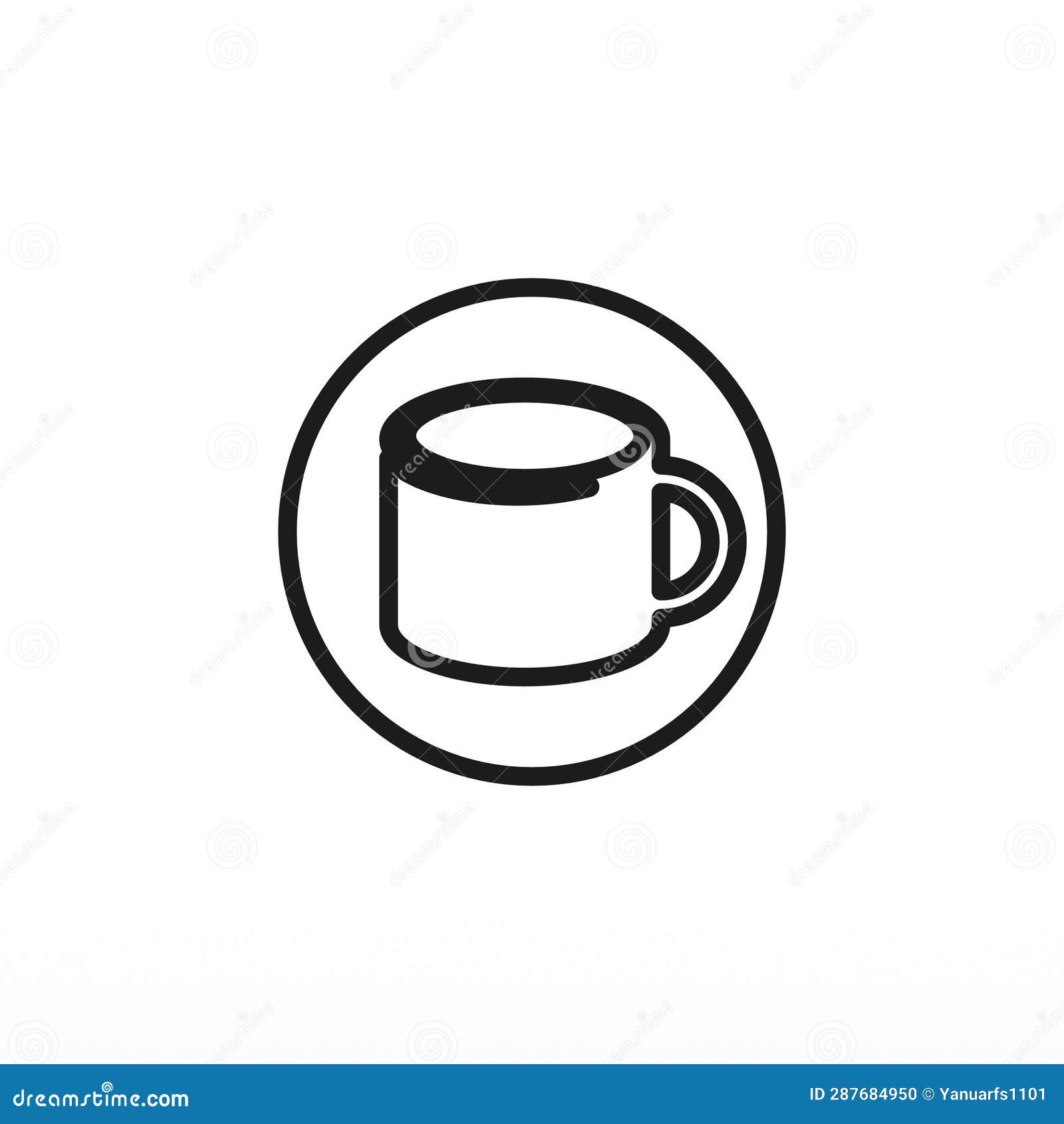 Mug logo design template stock vector. Illustration of vintage - 287684950