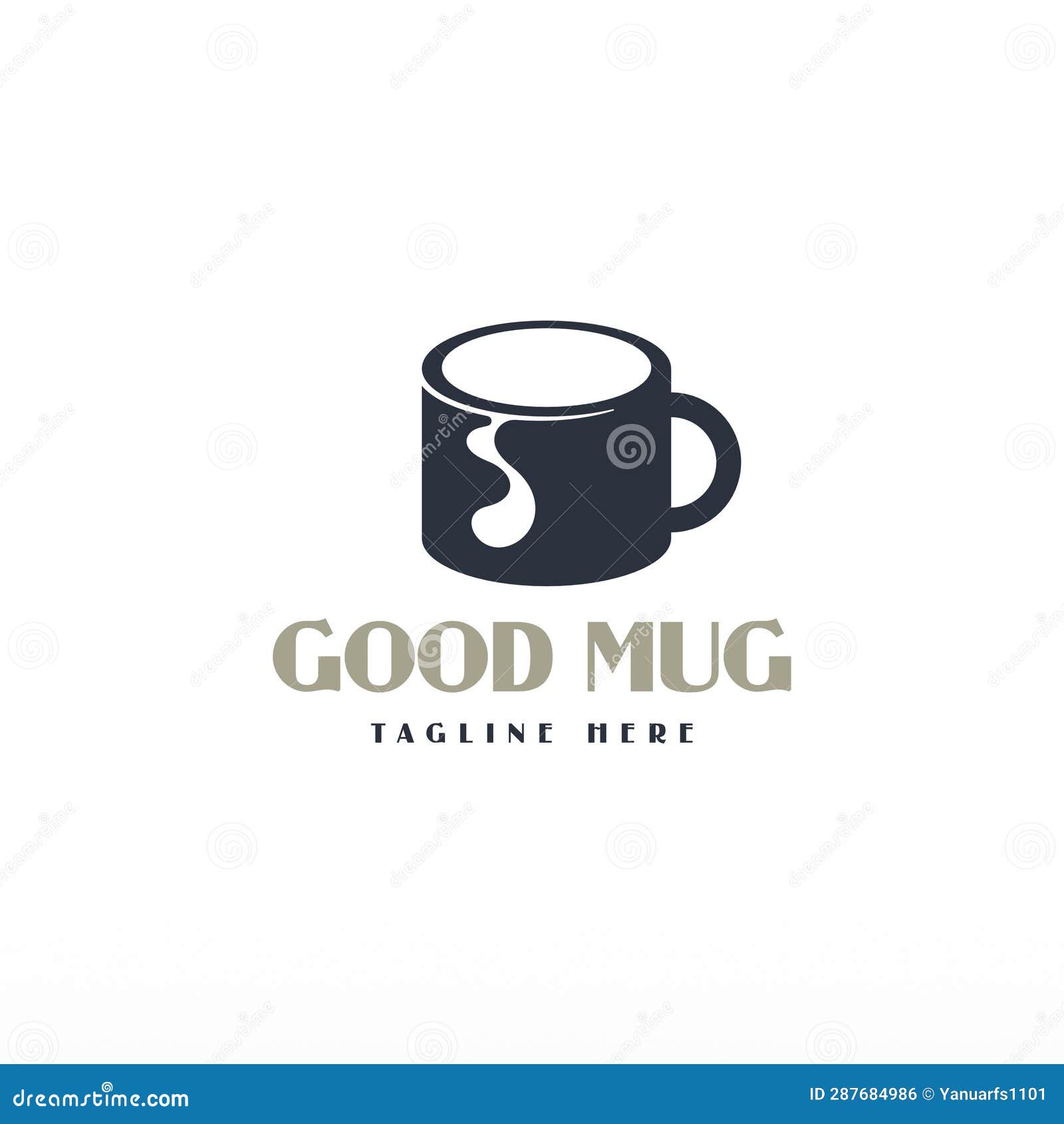 Mug logo design template stock vector. Illustration of emblem - 287684986