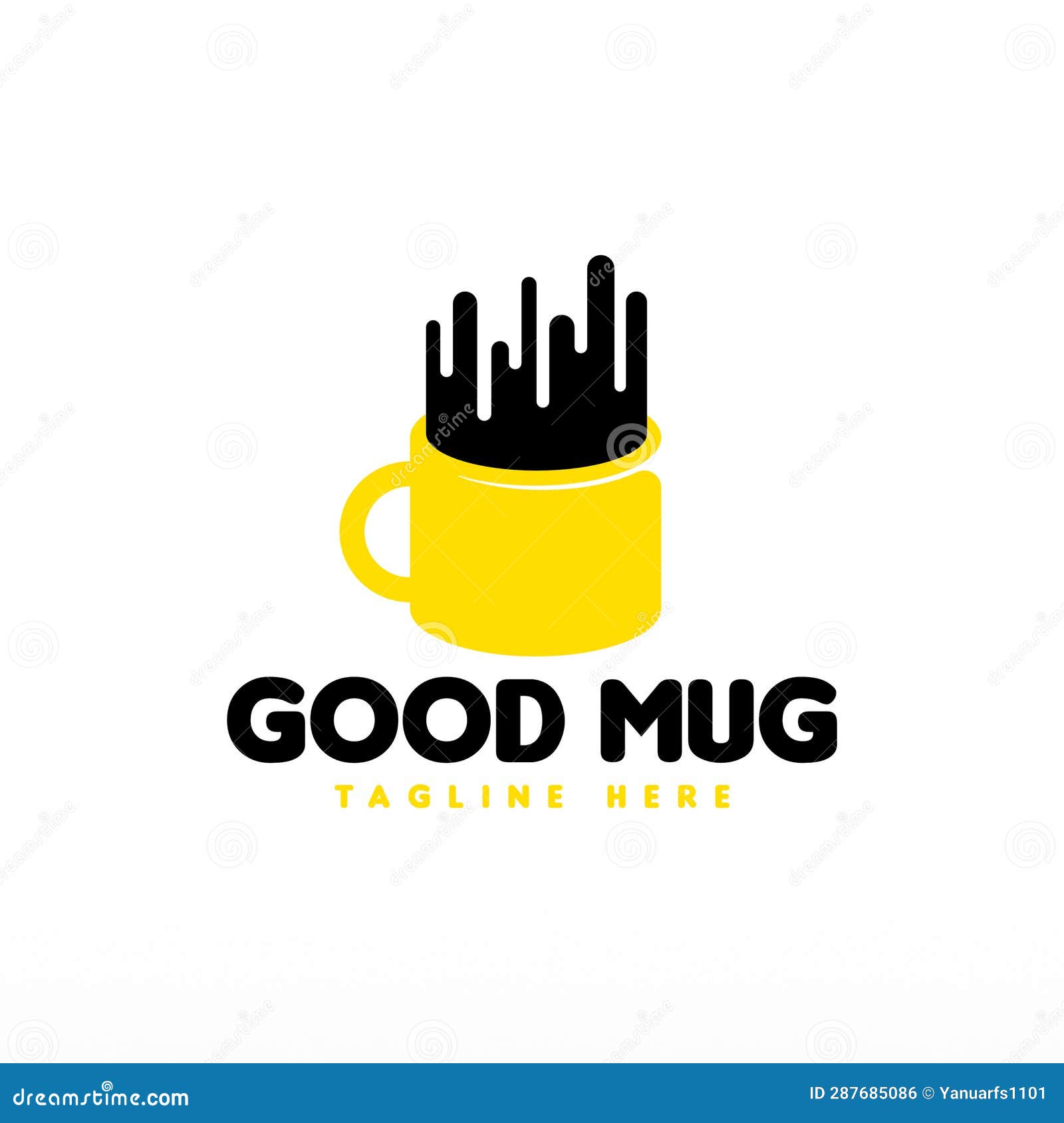 Mug logo design template stock illustration. Illustration of shop ...